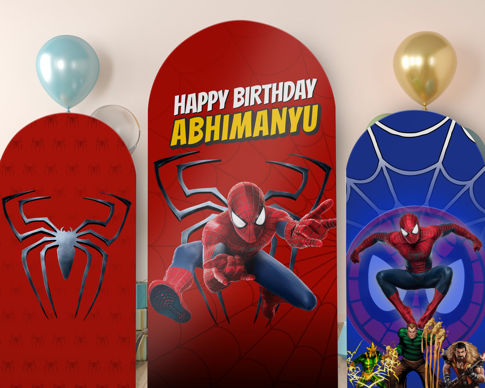 Spiderman Theme Arch Backdrop – Party Supplies India