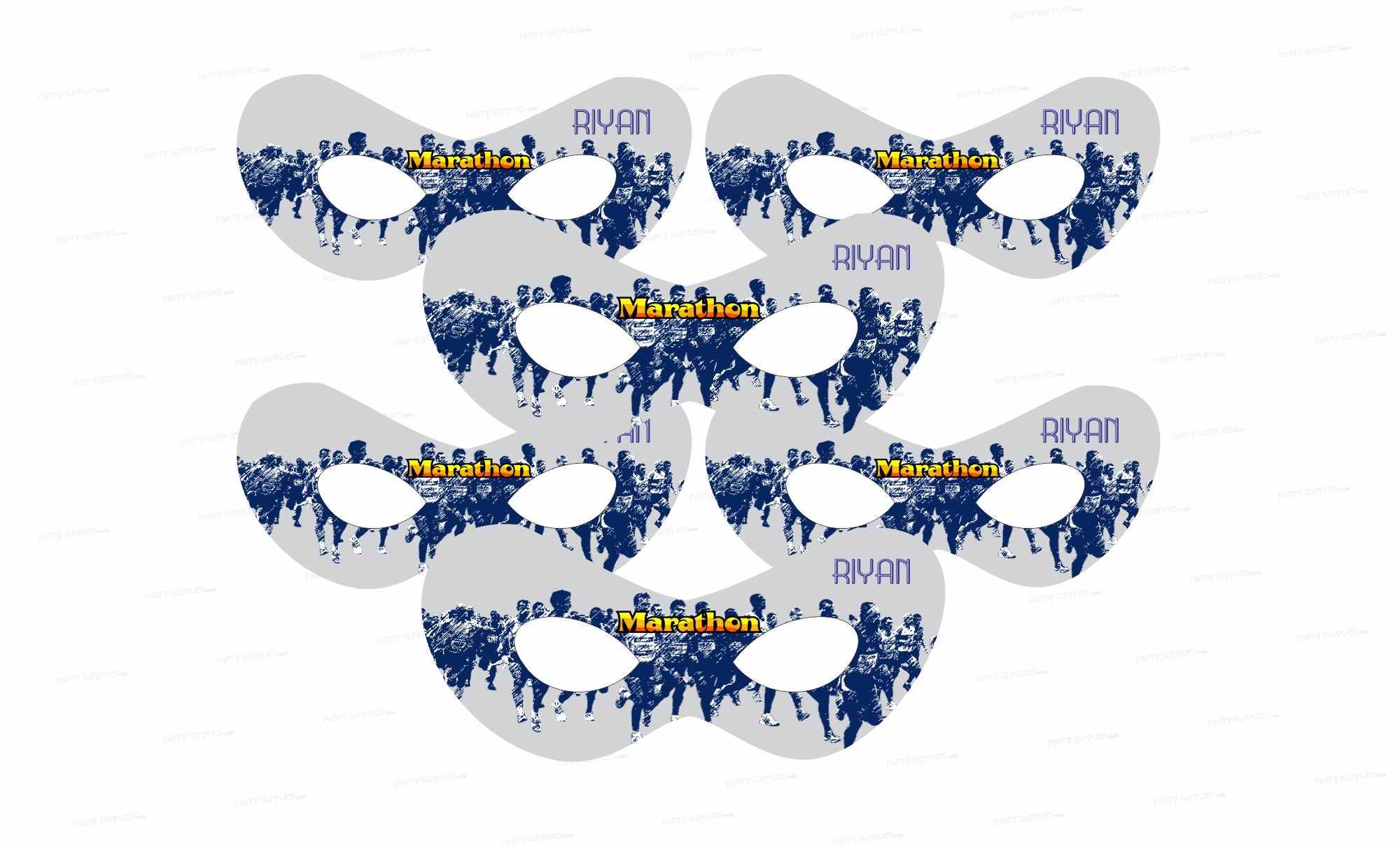 Marathon Theme Classic Eye Mask | Party supplies online – Party ...
