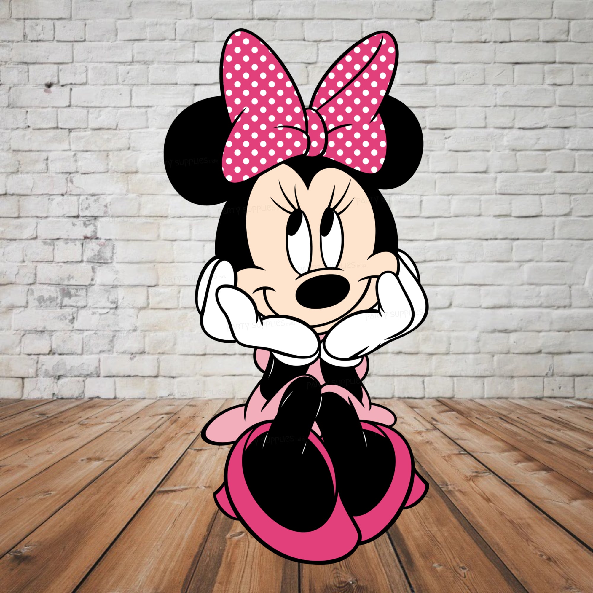 Minnie Mouse Thinking Theme Cutout | Birthday Party Supplies India Online
