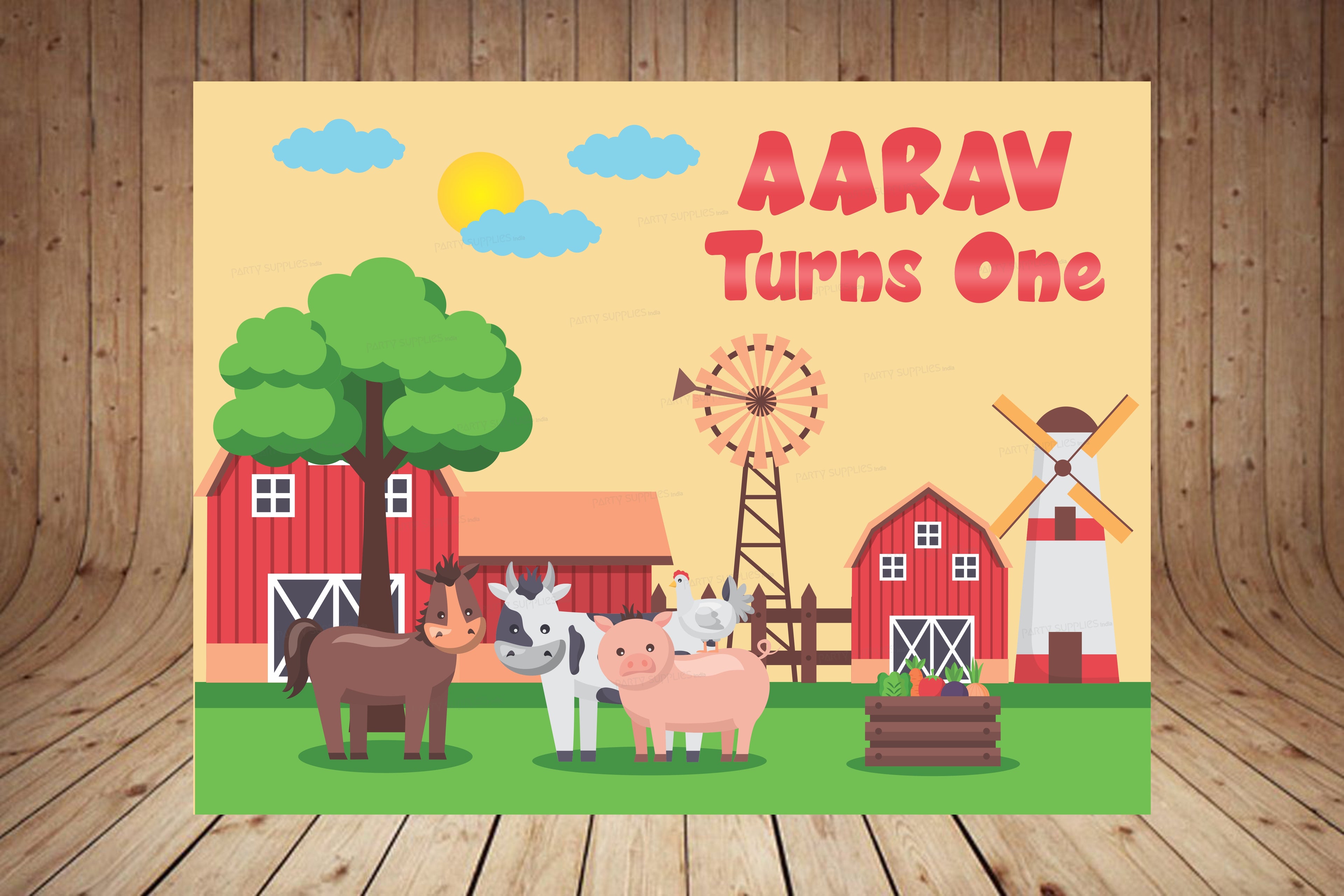 Farm Theme Backdrop | Birthday Party Supplies for Kids – Party Supplies ...