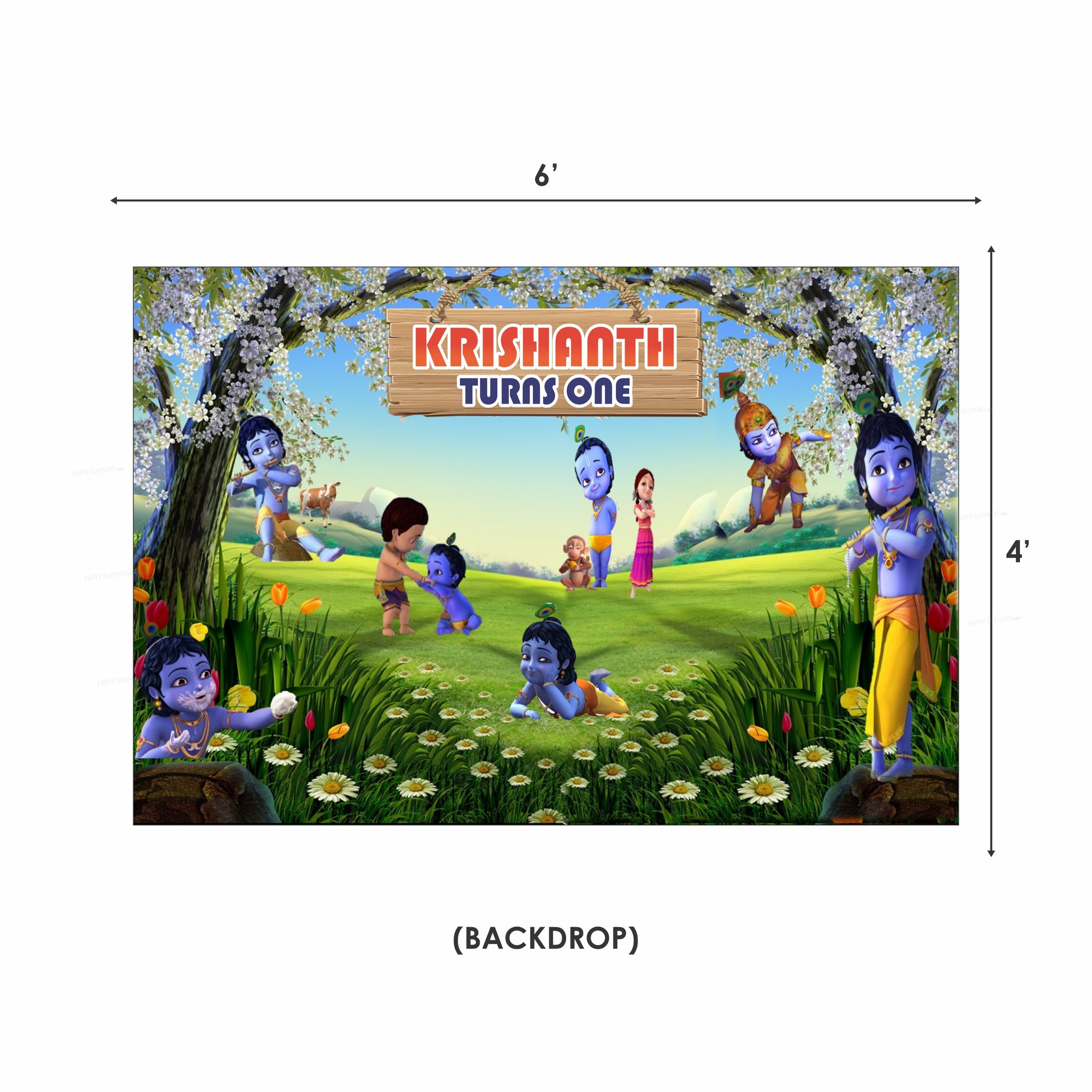 Little Krishna Theme Exclusive Kit – Party Supplies India