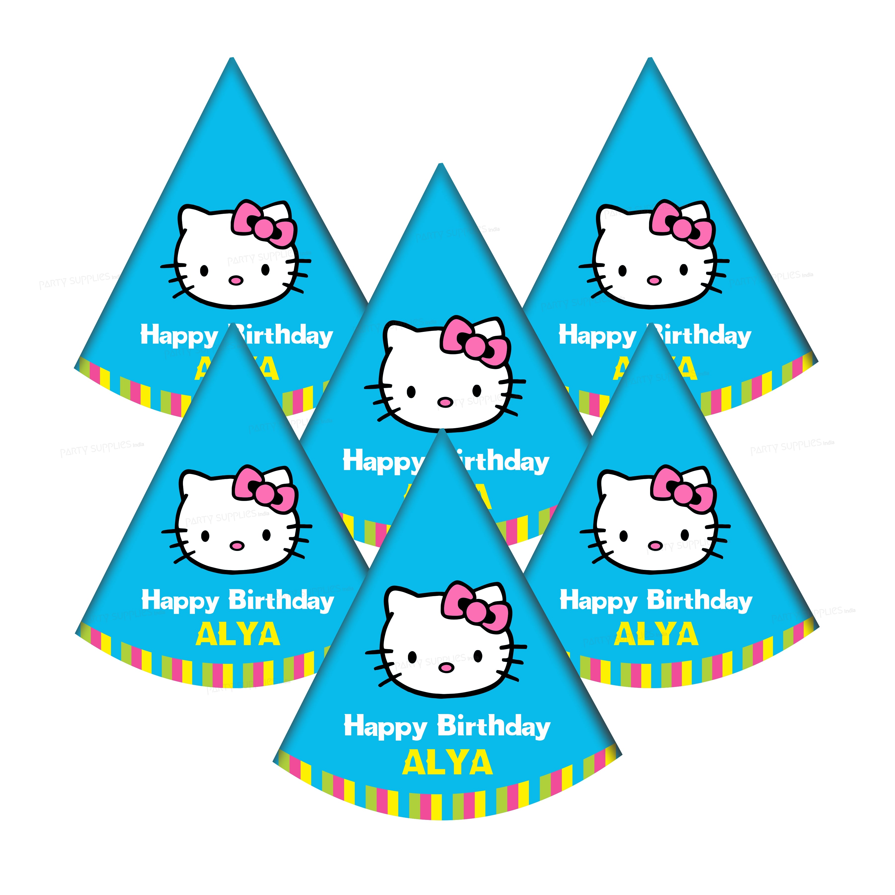 Hello Kitty Theme Customized Hat | Birthday Party Supplies Online ...