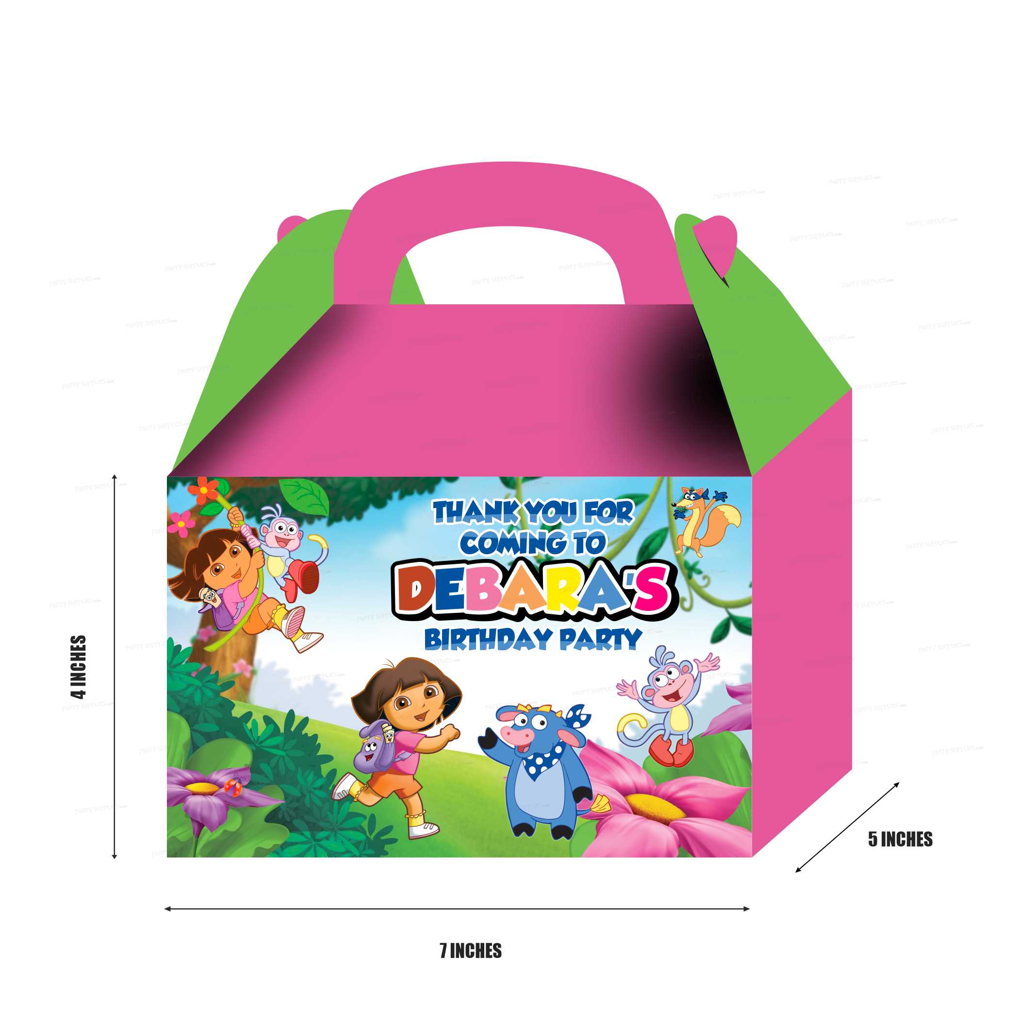 Dora The Explorer Theme Goodie Return Gift Boxes | Party Supplies ...