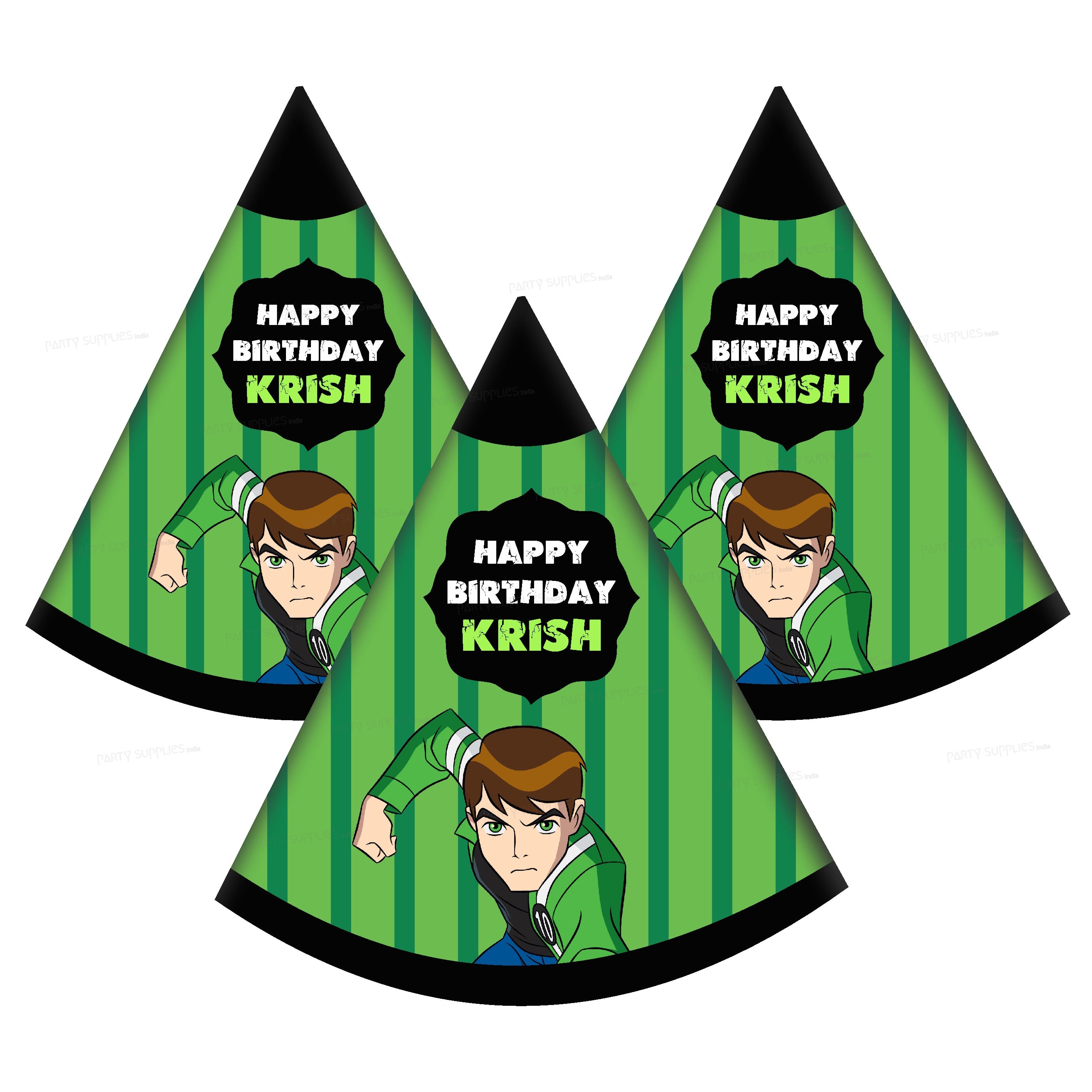 PSI Ben 10 Theme Personalized Hat | Birthday Party Supplies Online ...