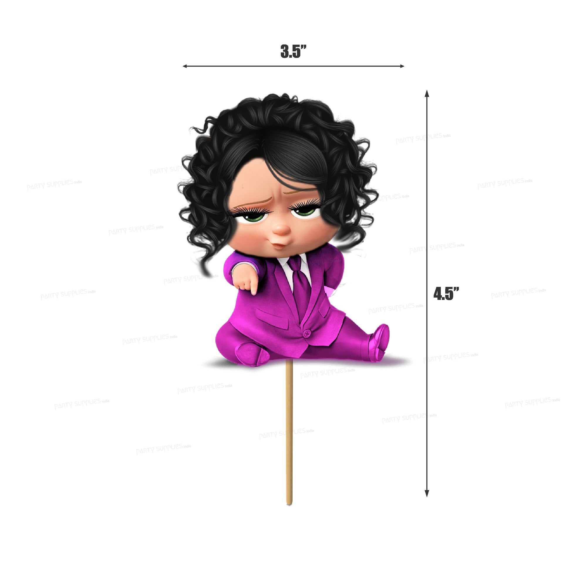 Lady Boss Baby Theme Characters Cup Cake Topper | Party Supplies India