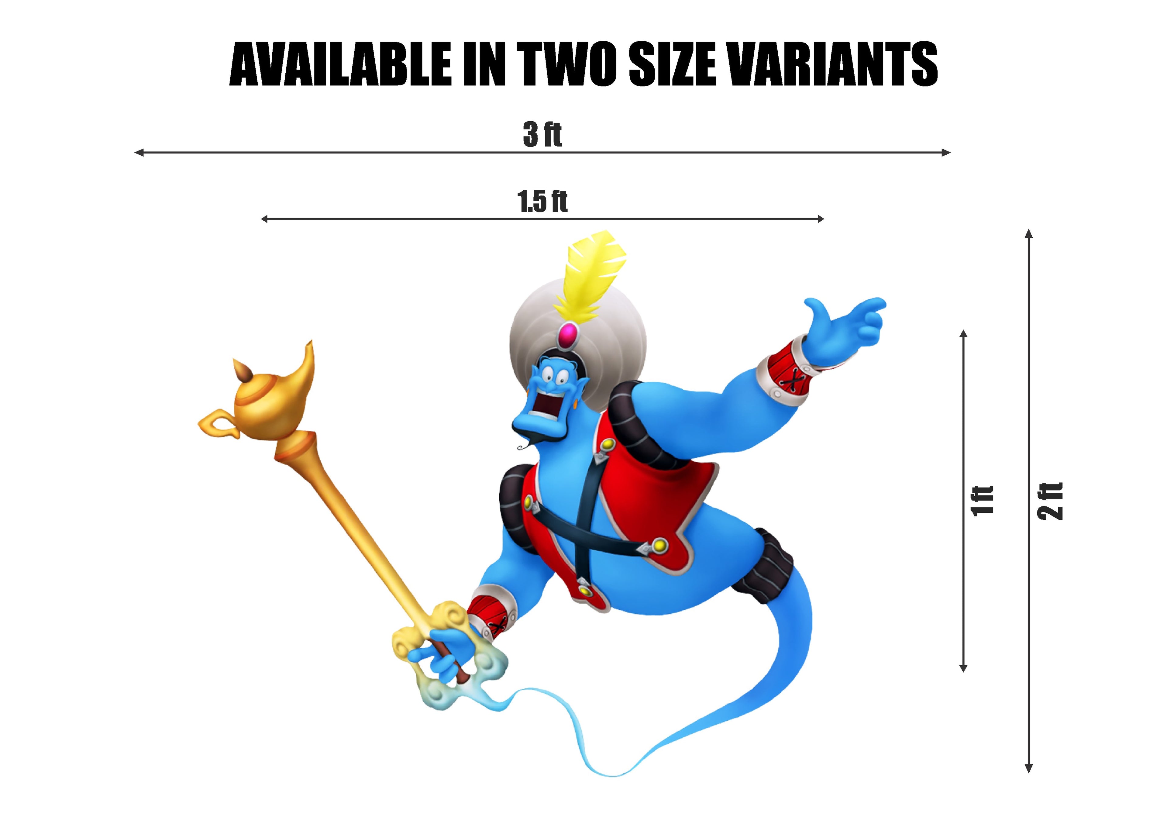 Aladdin Theme Genie with Magic Lamp Cutout | Party Supplies Online ...