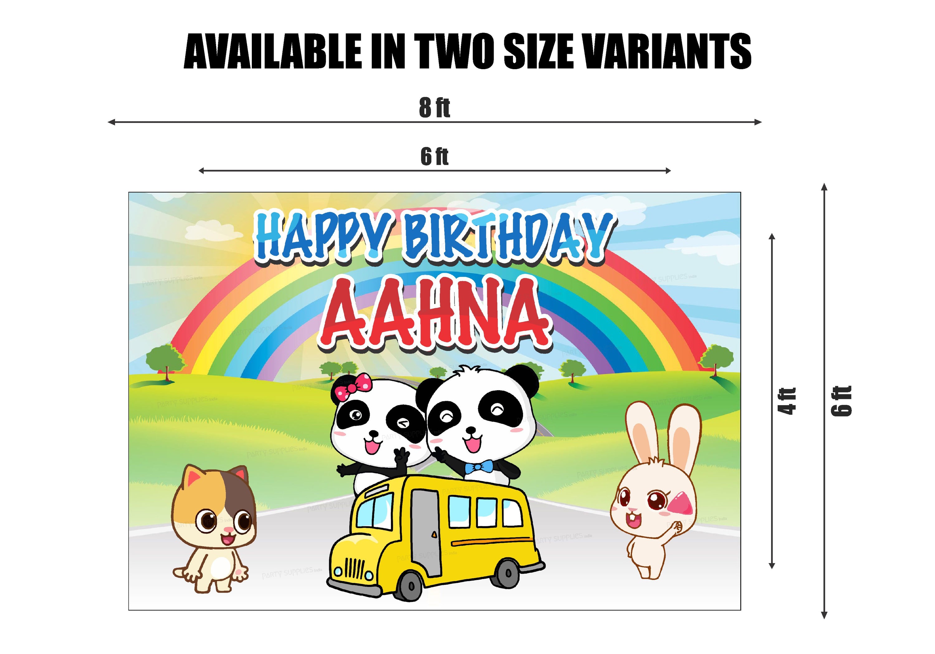 Baby Bus Theme Backdrop | Personalized Birthday Party Decorations ...