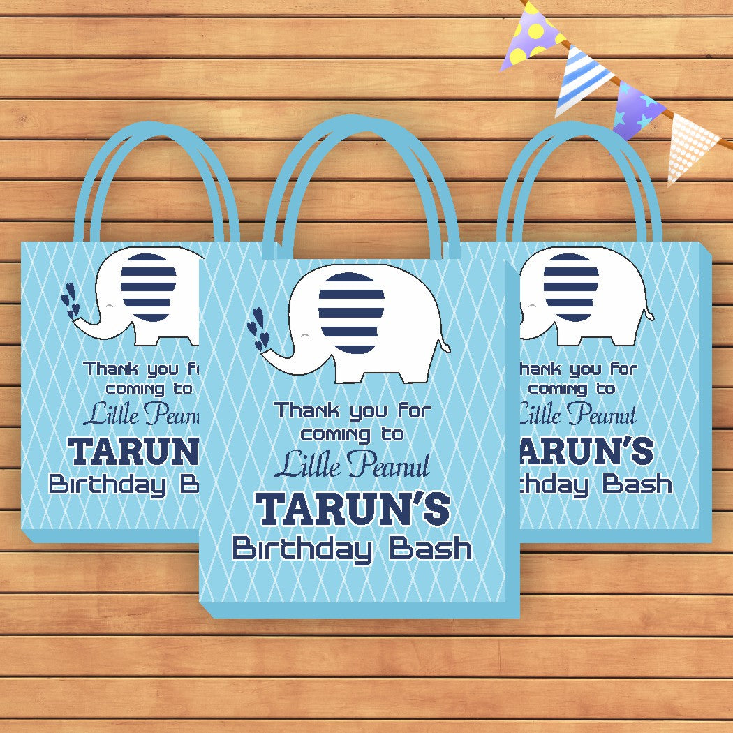 Blue Elephant Theme Return Gift Bag | Party supplies online – Party ...