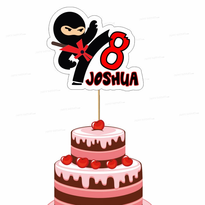 Ninja Theme Cake Topper | Customized Birthday Party Supplies – Party ...