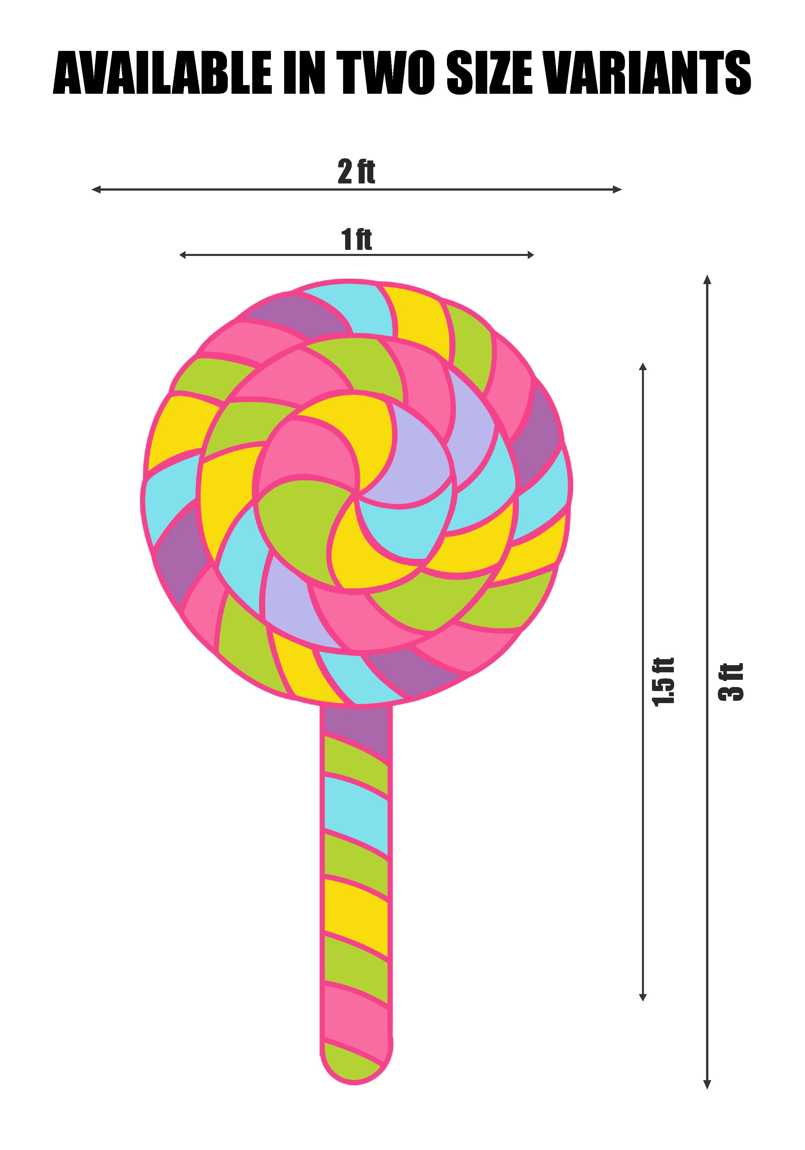 Candy Lolipop Theme Cutout | Party Supplies India