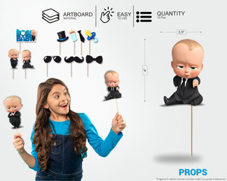 Boss Baby Personalized Theme Combo Kits for Birthdays | Party Supplies ...