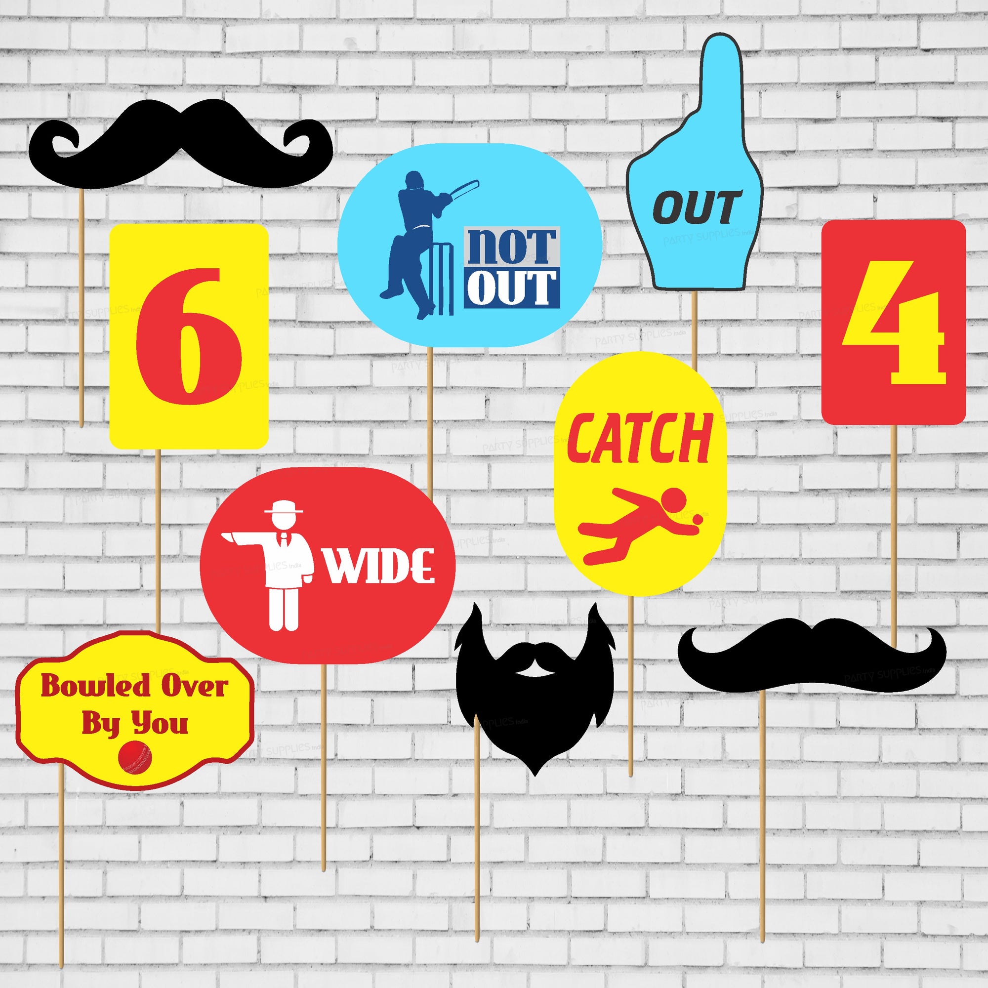 Cricket Theme Props | Personalized Birthday Party Decoration Items ...