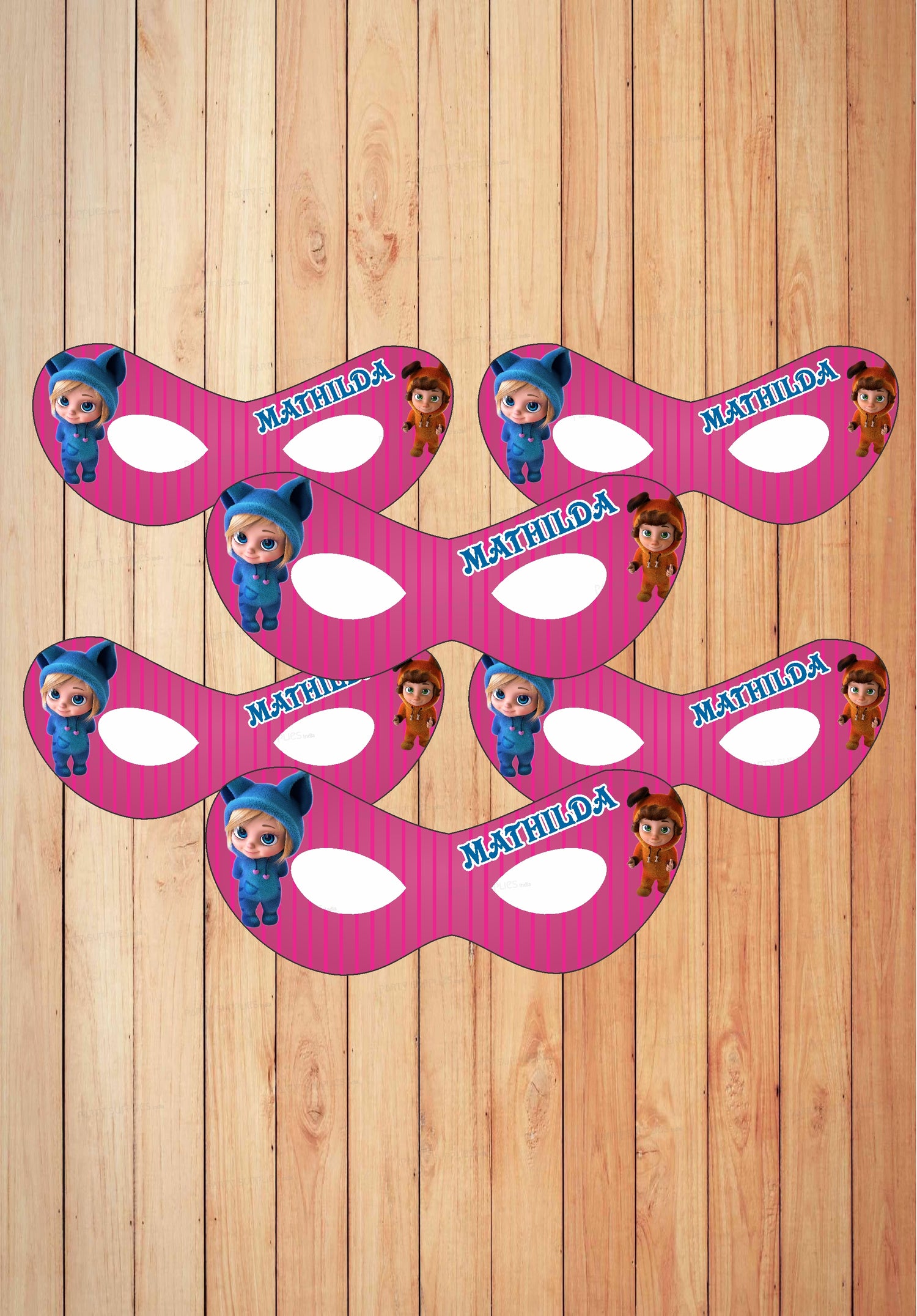 Dave & Ava Theme Eye Mask | Kids birthday party – Party Supplies India