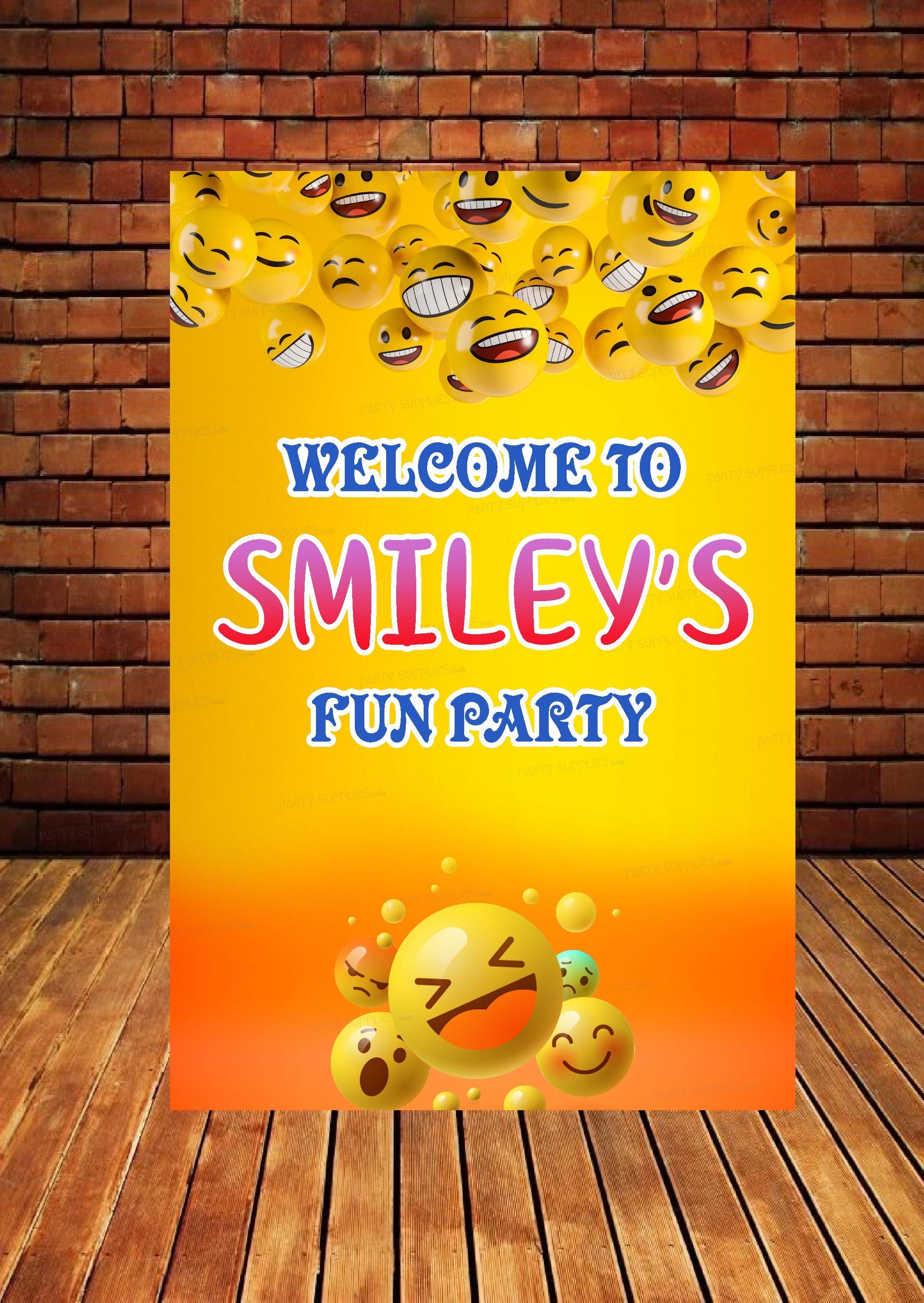 Emoji Theme Welcome Board | Customized party supplies Online – Party ...