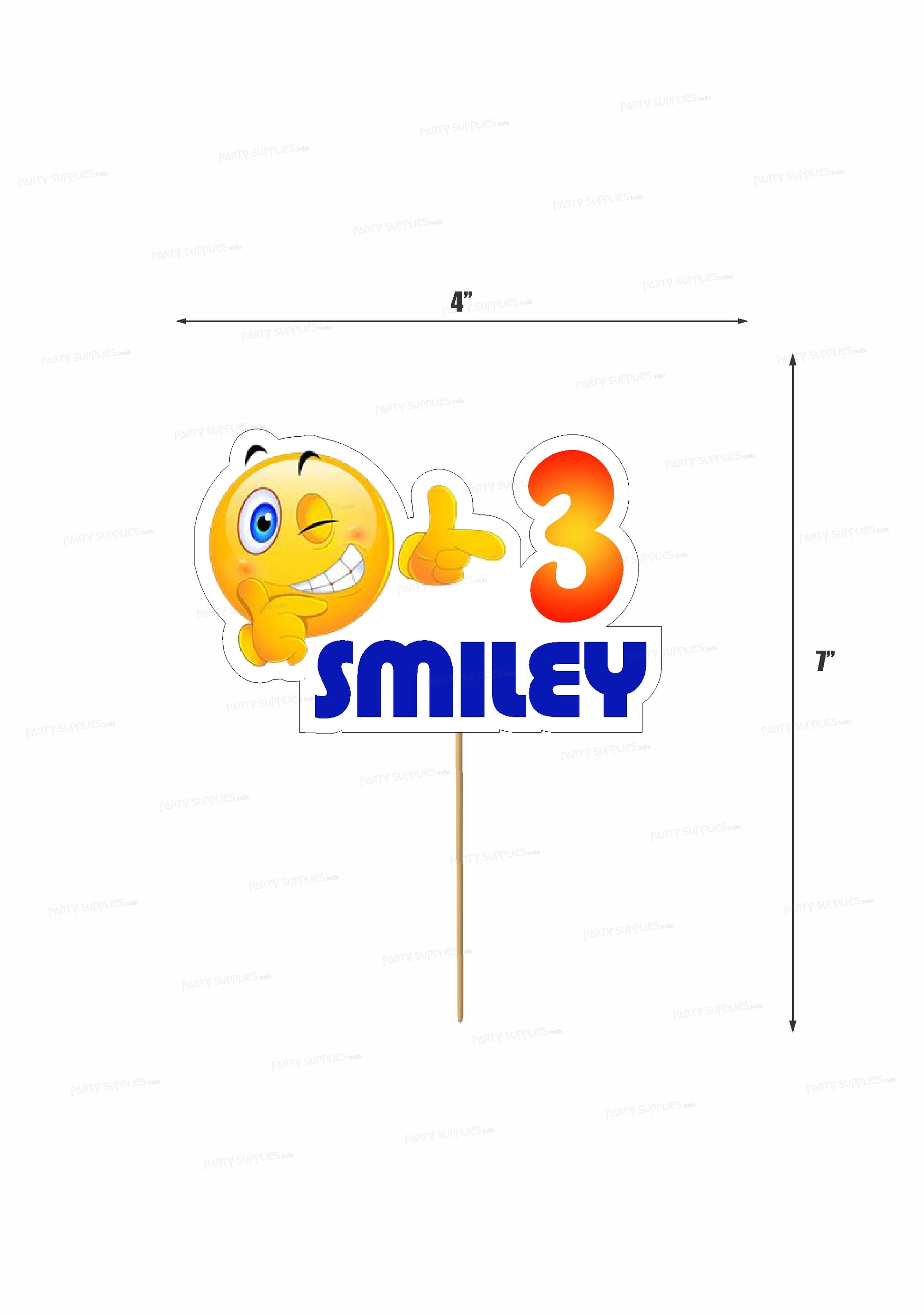 PSI Emoji Theme Cake Topper | Kids birthday party – Party Supplies India