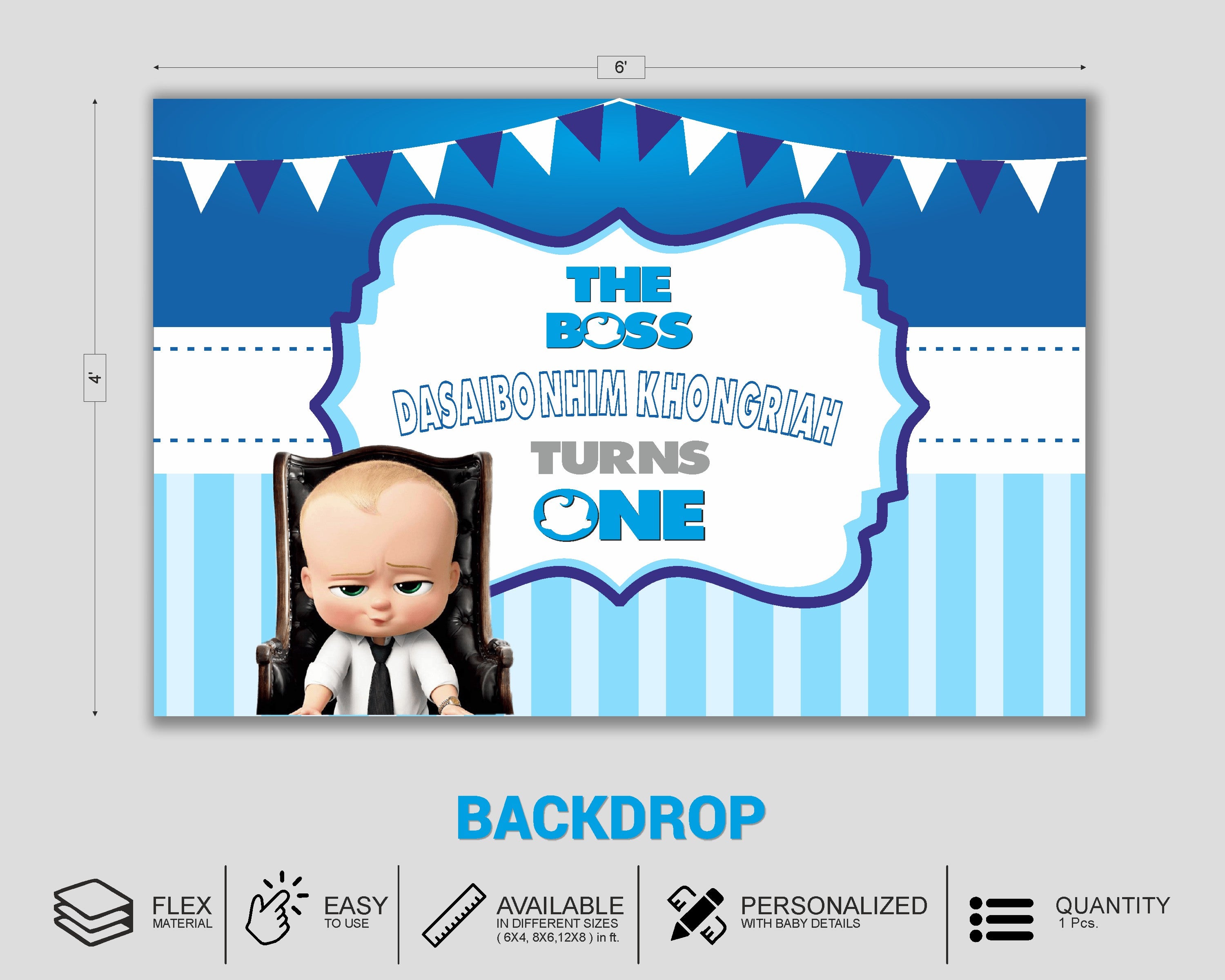 Boss Baby Theme Exclusive Kit | Kids Birthday Party Kits Online – Party ...