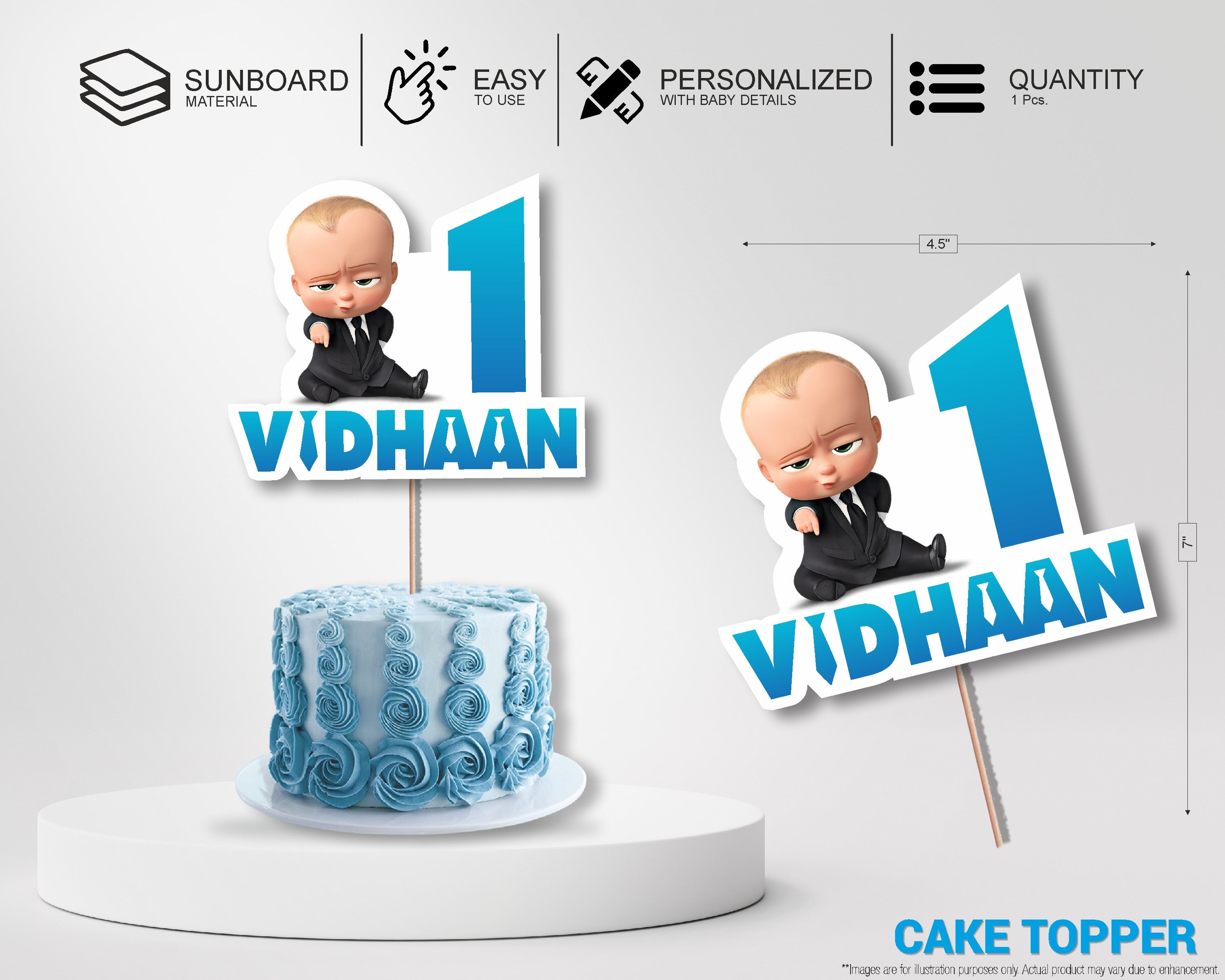 Boss Baby Theme Exclusive Kit | Kids Birthday Party Kits Online – Party ...