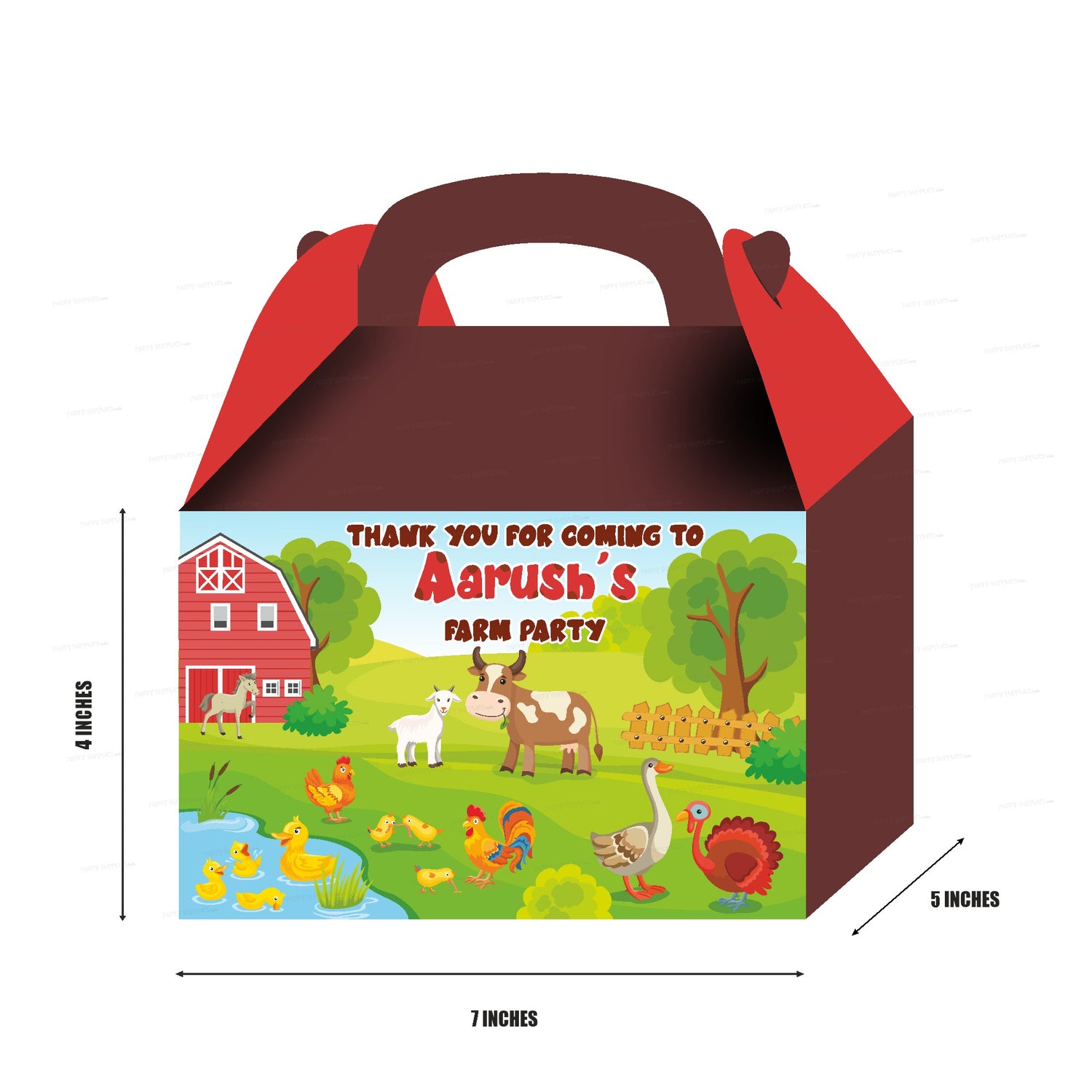 PSI Farm theme Goodie Return Gift Boxes | Birthday Party Supplies ...