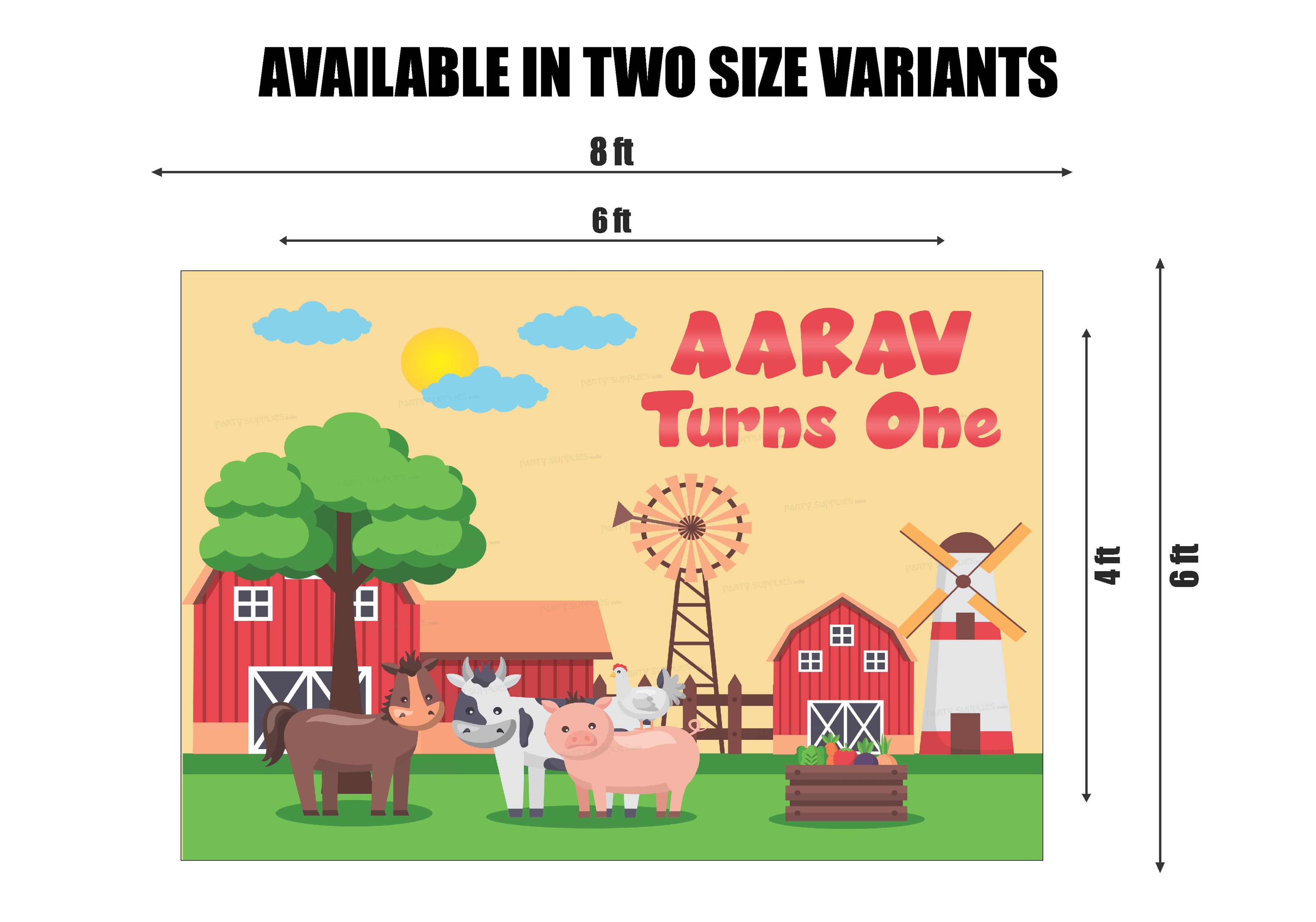 Farm Theme Backdrop | Birthday Party Supplies for Kids – Party Supplies ...