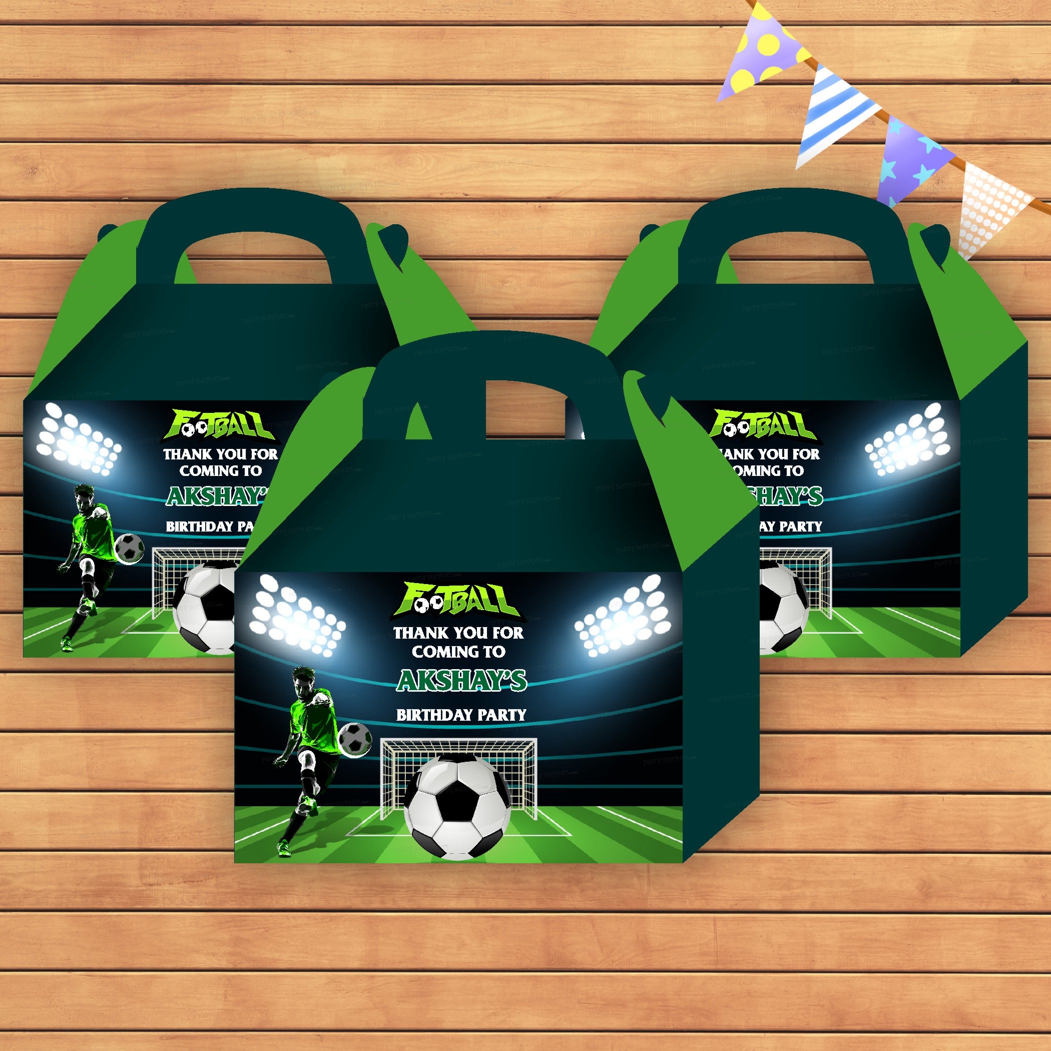 PSI Football theme Goodie Return Gift Boxes | Party Supplies India