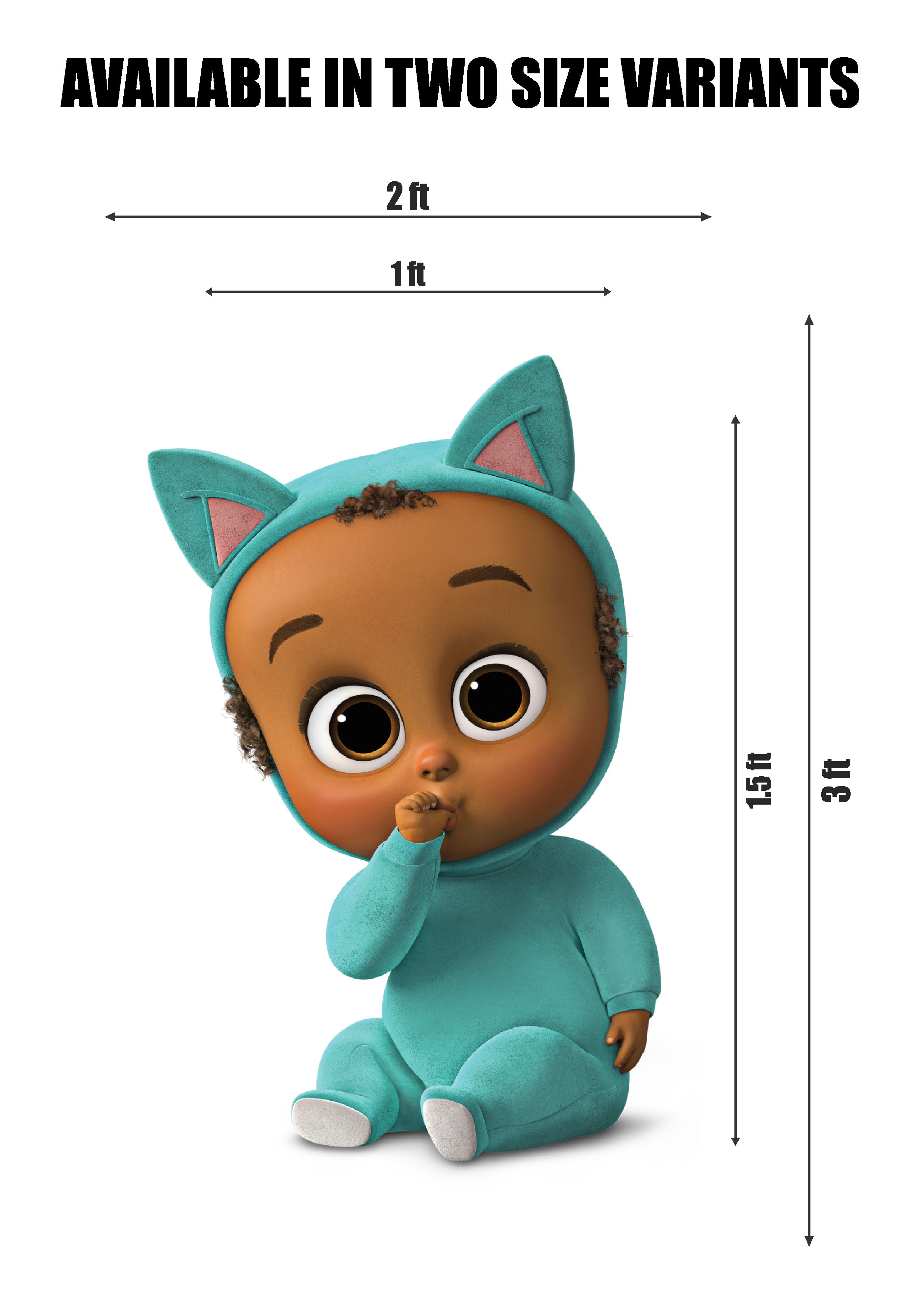 Lady Boss Baby having finger in mouth Cutout | Birthday Party Supplies ...