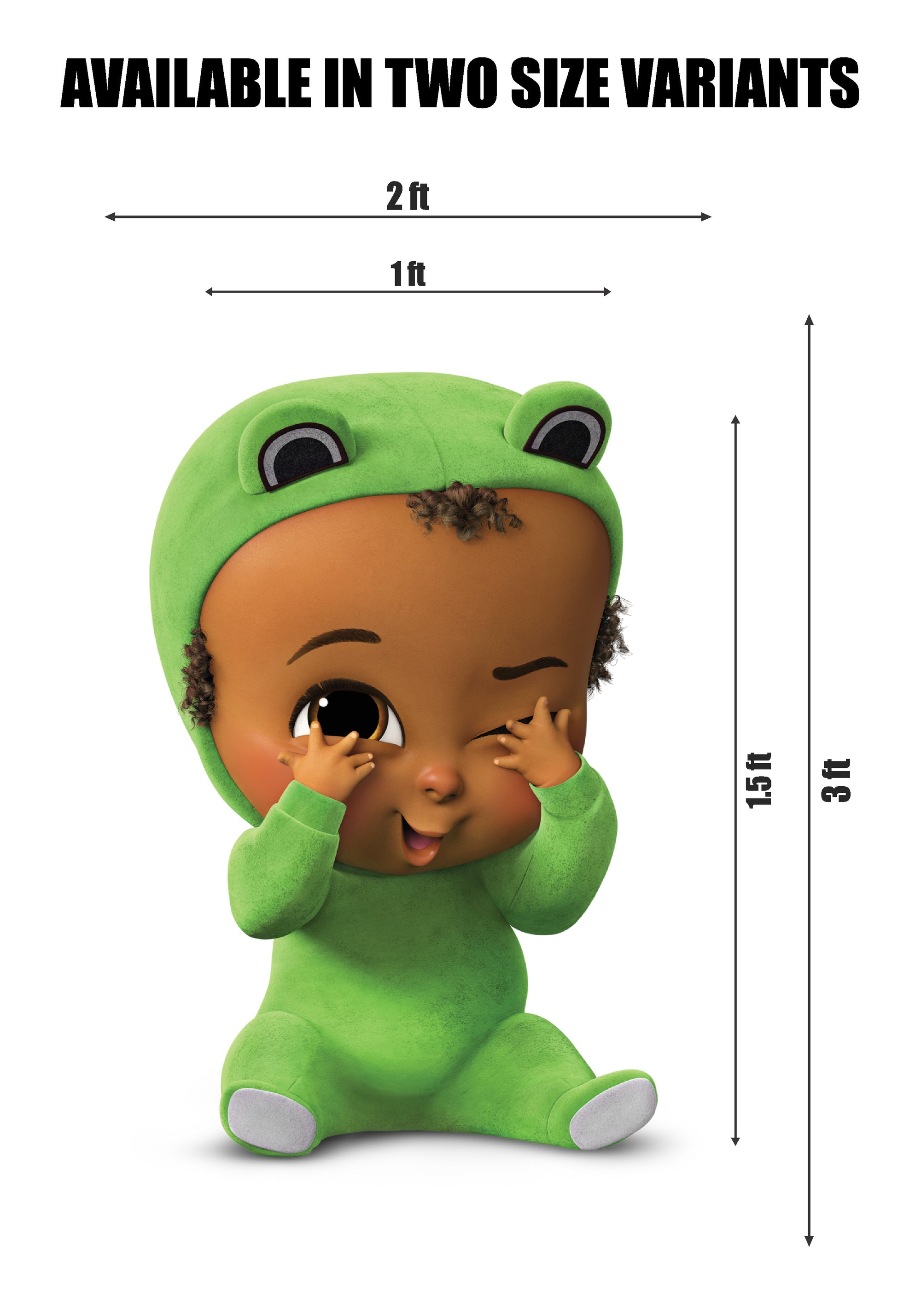 Lady Boss Baby having hands on the eyes Cutout | Birthday Party Supply ...