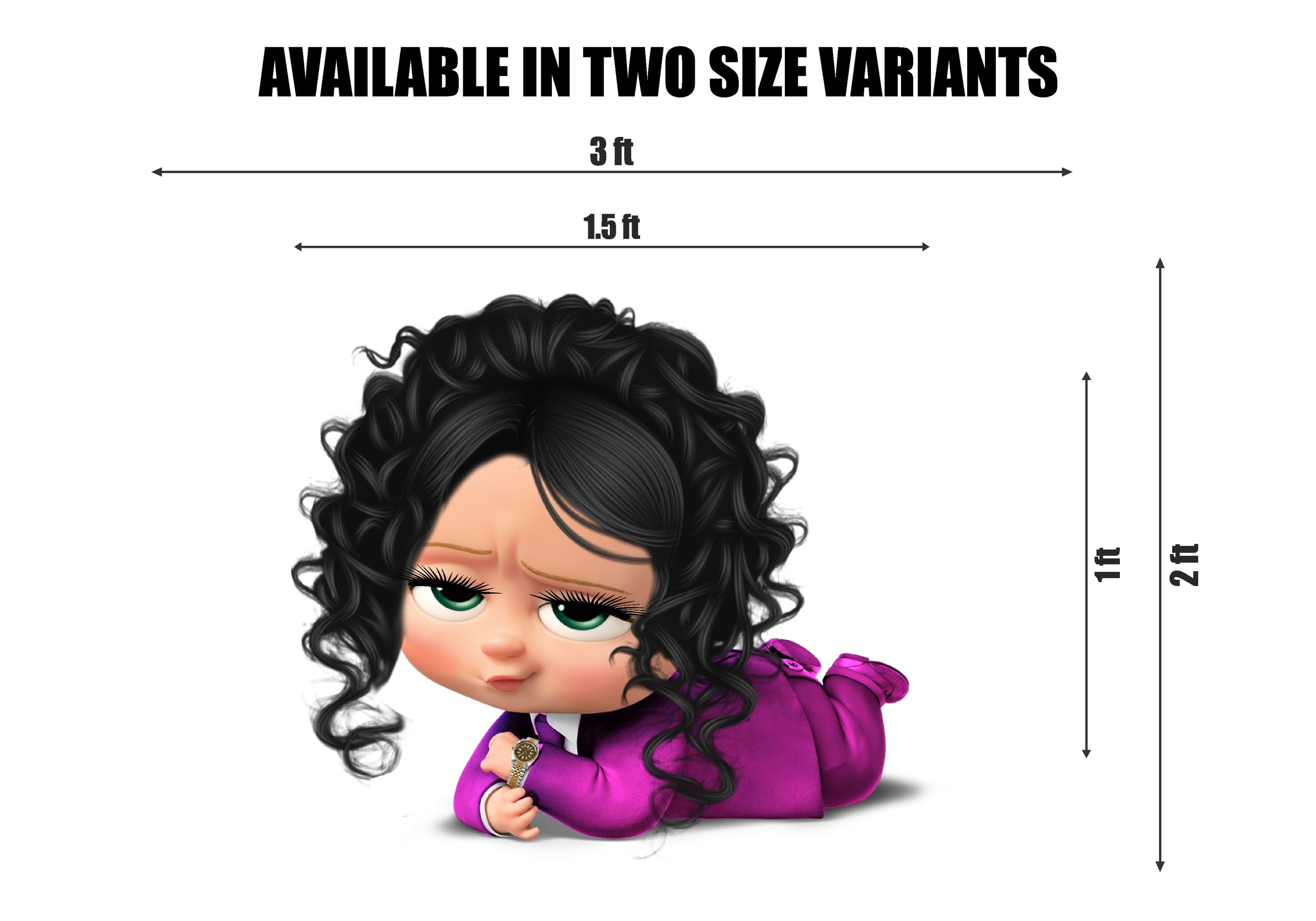 Lady Boss Baby Lying Cutout | Birthday Party Decorations Online – Party ...