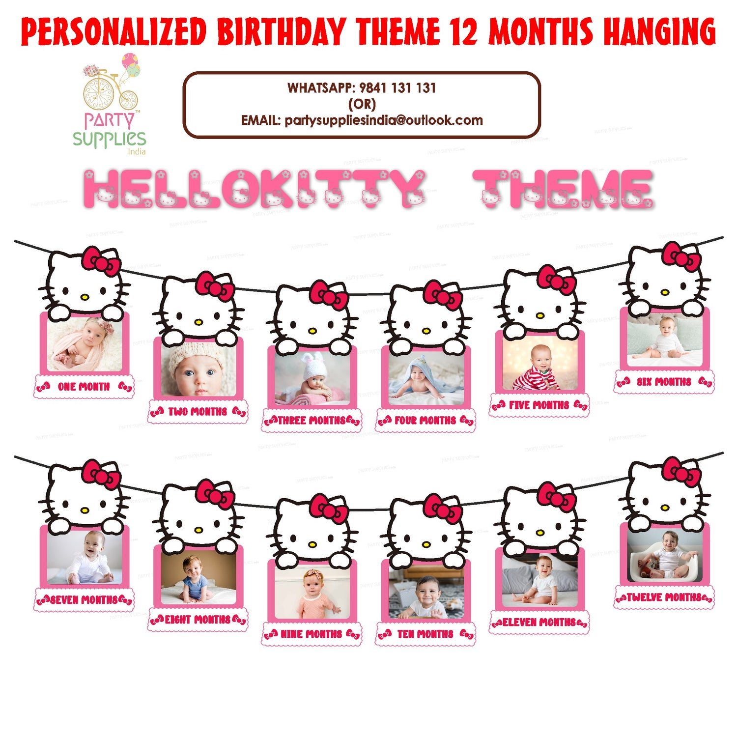 Hello Kitty Personalized Banner