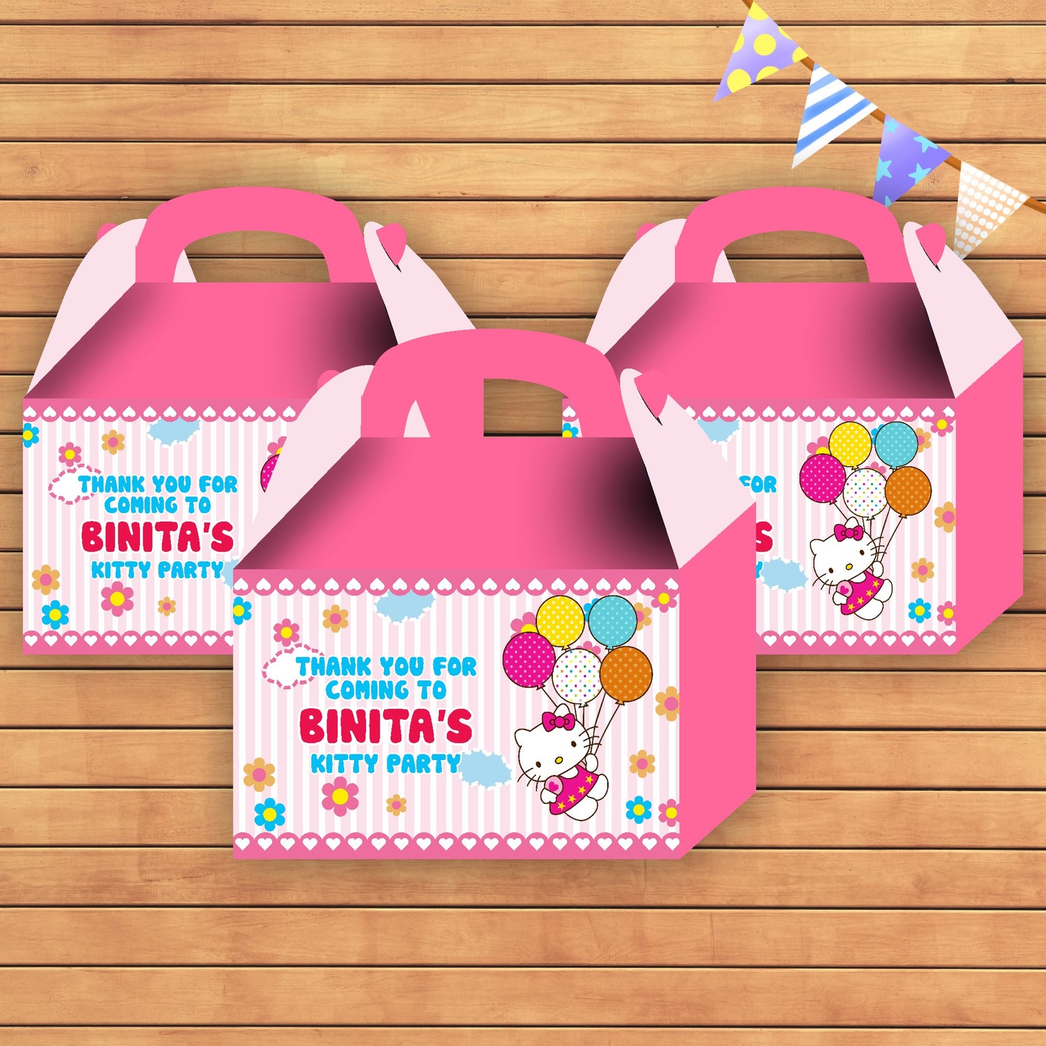 PSI Hello Kitty theme Goodie Return Gift Boxes | Party Supplies India