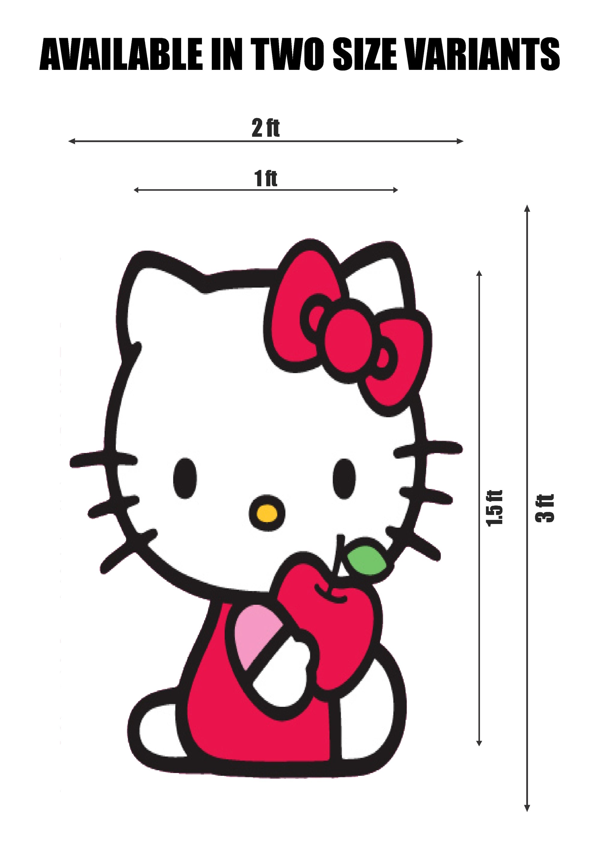 Hello Kitty Theme with Apple in Hand Cutout | Party Supplies Online ...