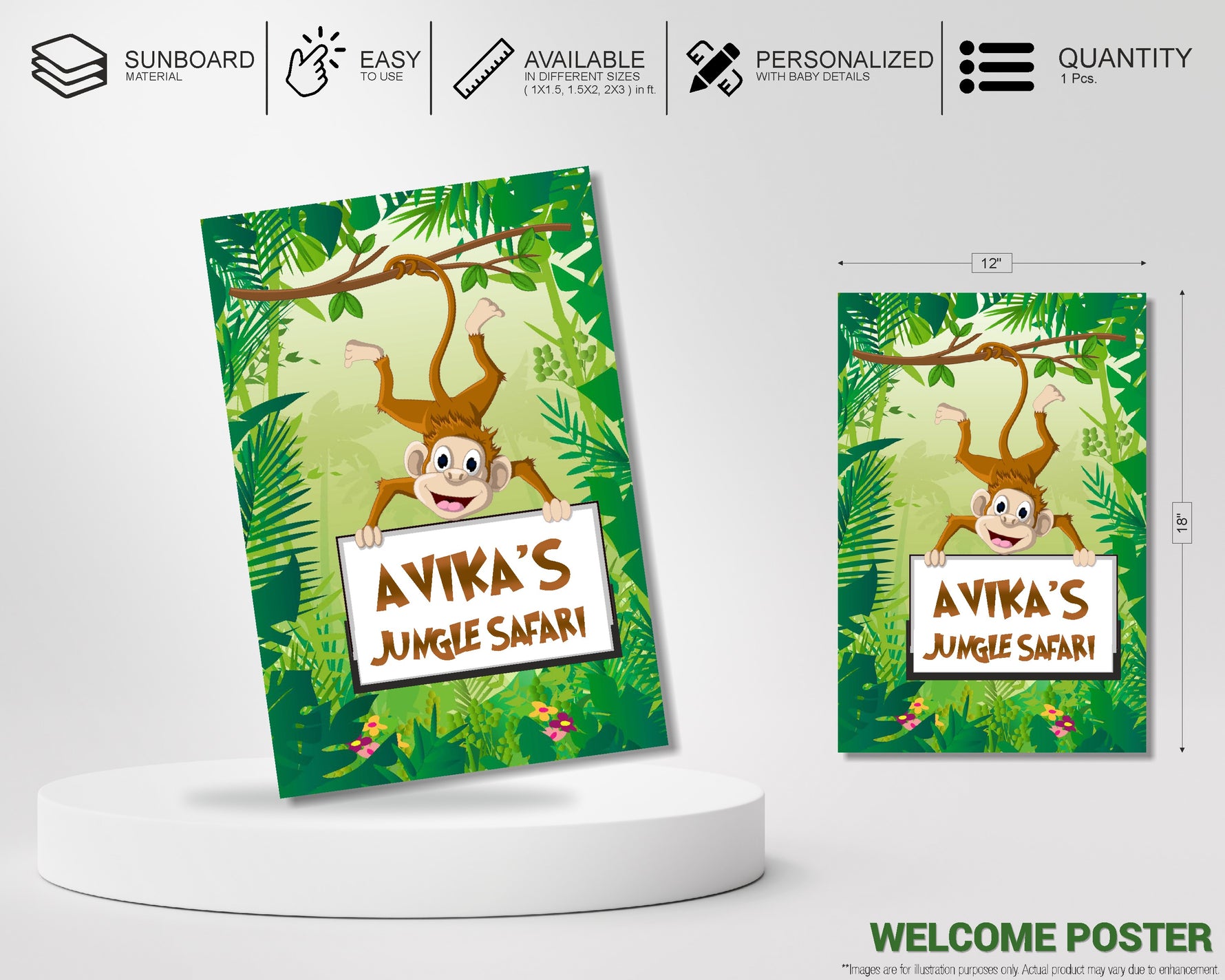 Jungle Theme Preferred Kit | Birthday Party Supplies Online – Party ...