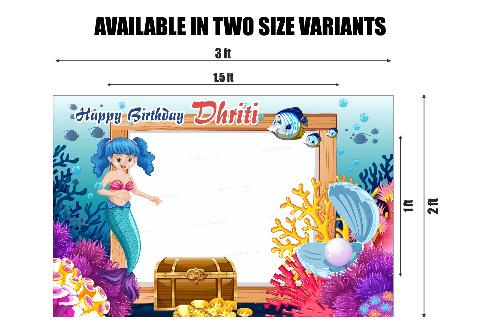 Mermaid Theme Customized Photobooth | Party Supplies India Online