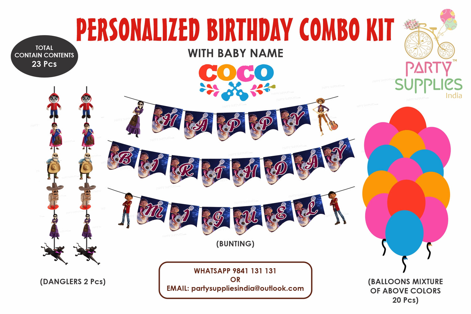 Coco Theme Basic Kit | Customized party supplies Online – Party ...