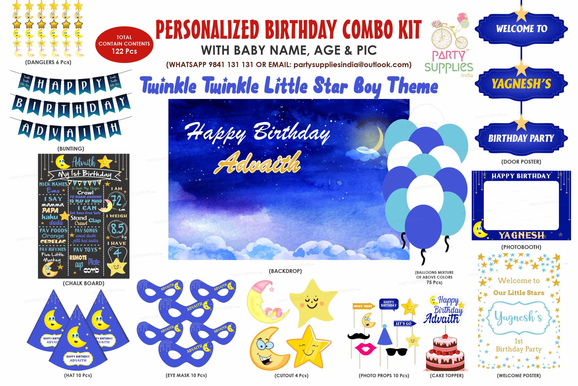 Twinkle Twinkle Little Star Theme Classic Kit | Party Supplies India