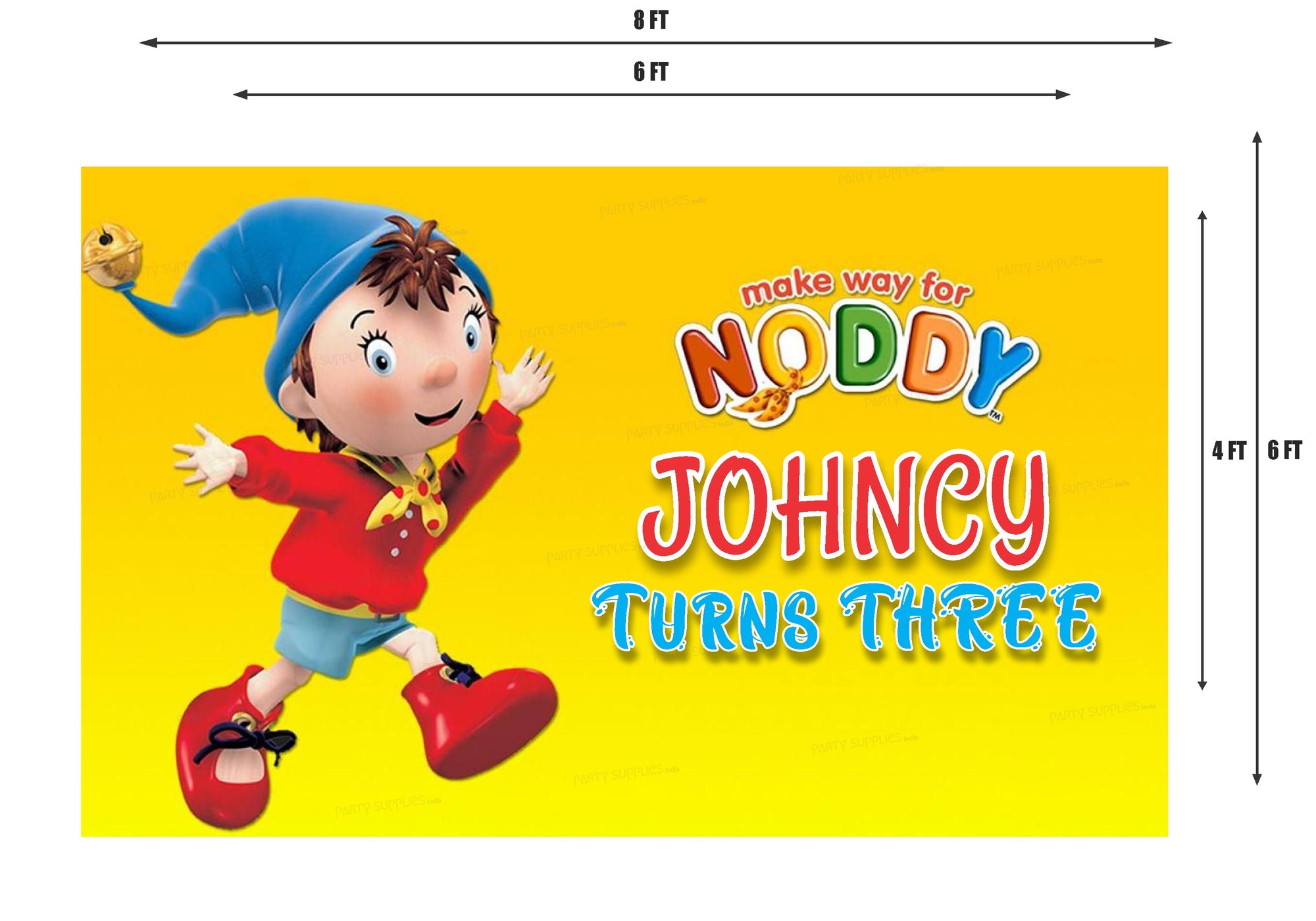 Noddy Theme Backdrop | Party supplies online – Party Supplies India