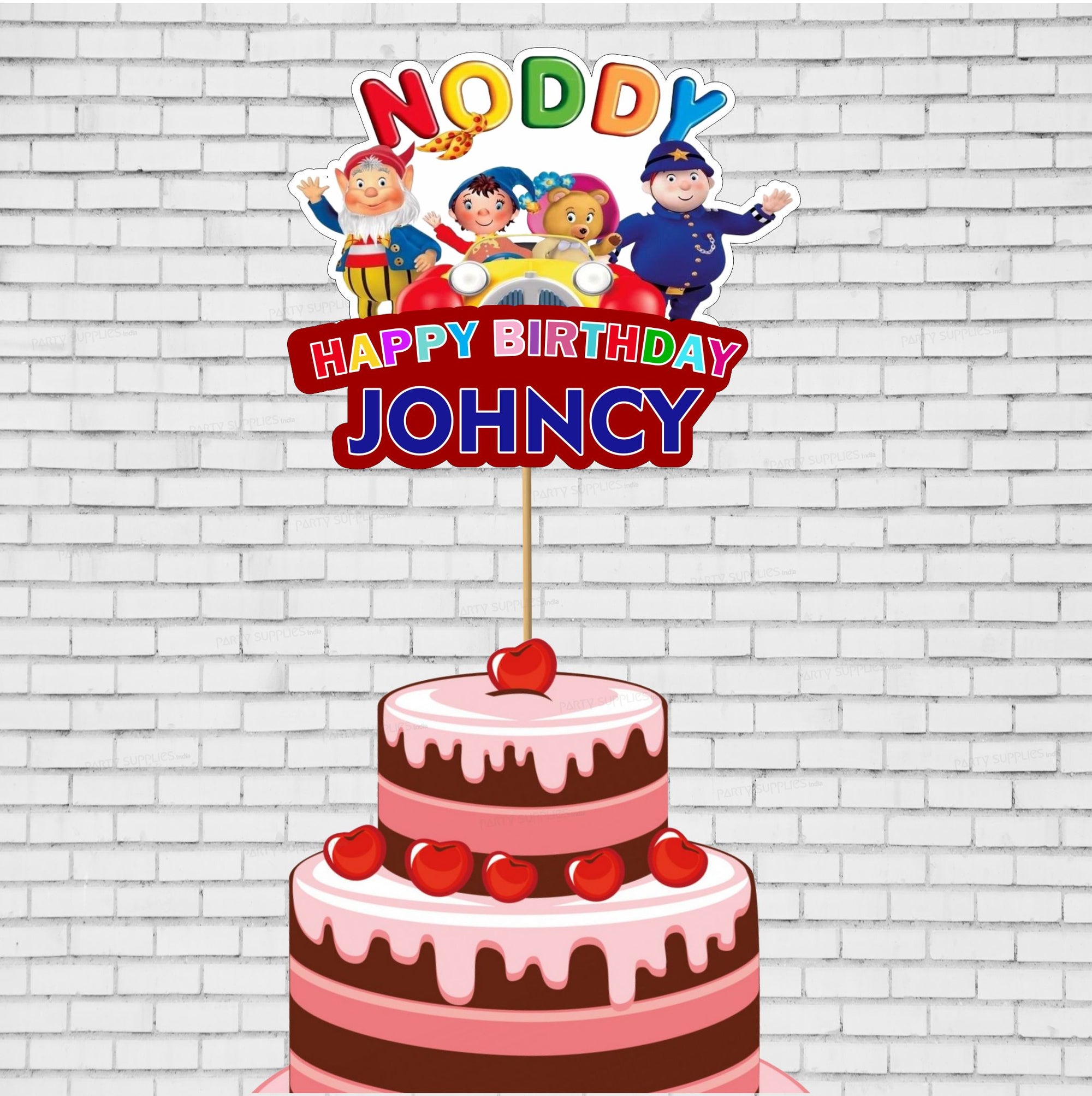 Noddy Theme Cake Topper | Birthday party celebration online – Party ...