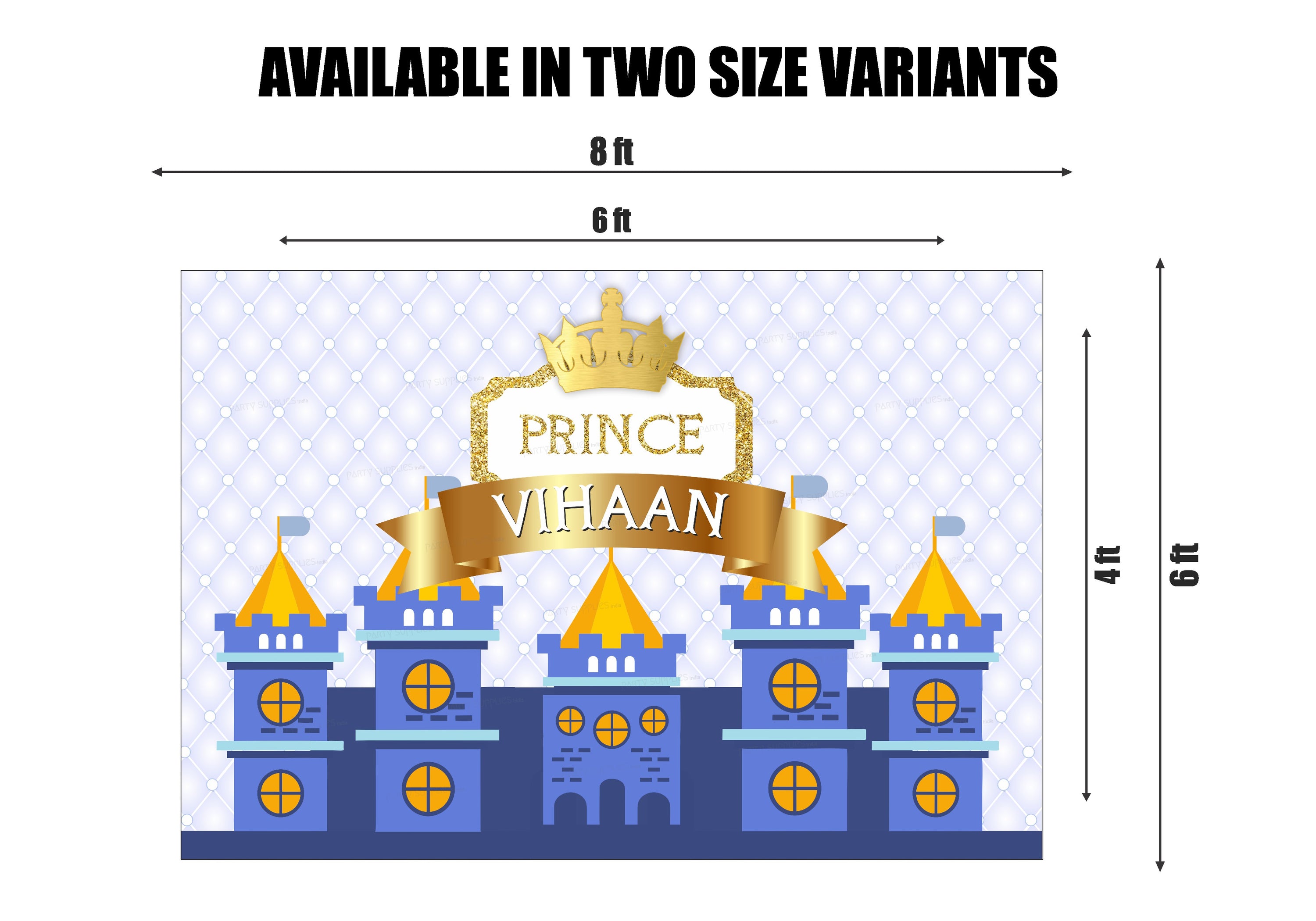 Prince Theme Customized Backdrop | Party Supplies India Online