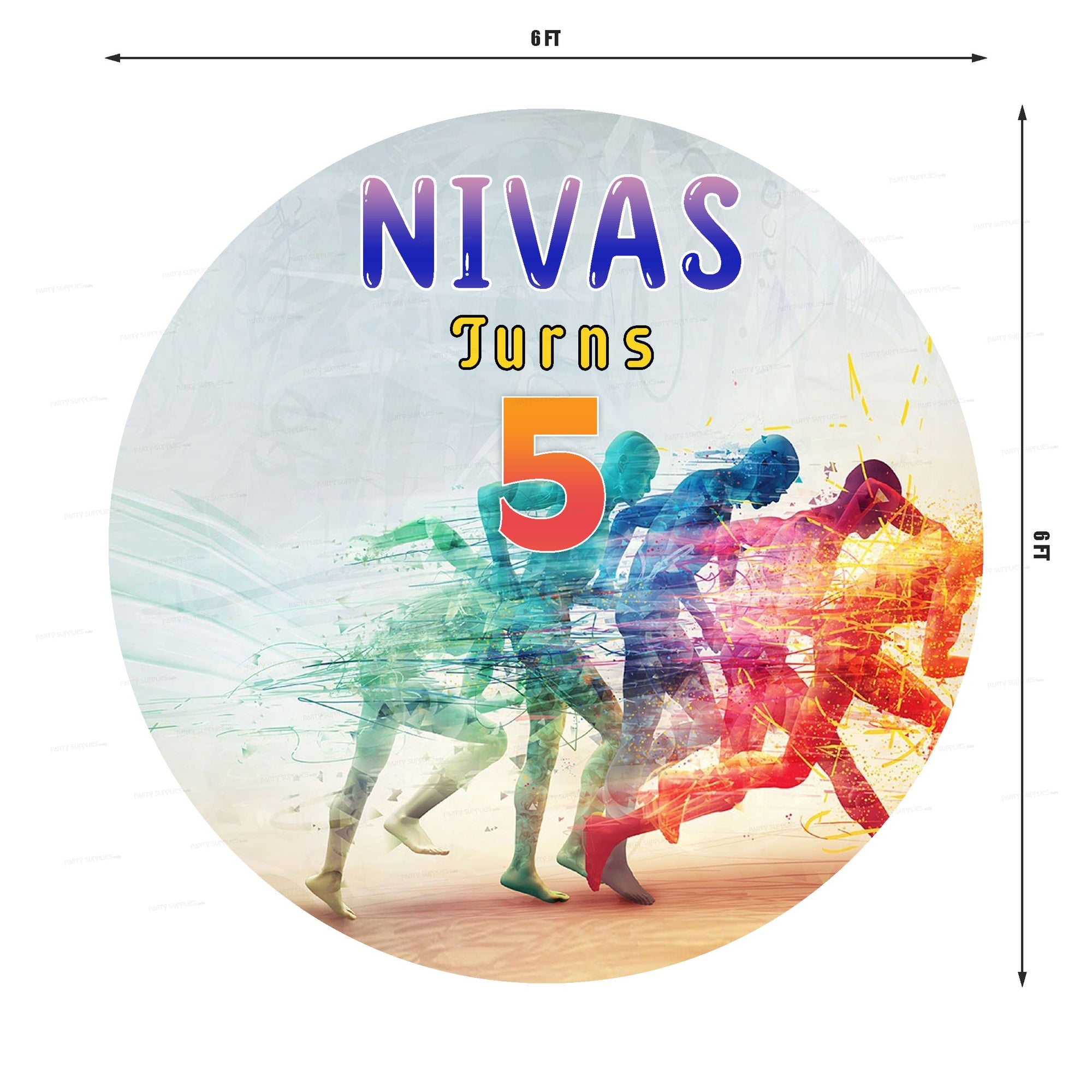 Marathon Theme Backdrop | Party supplies online – Party Supplies India