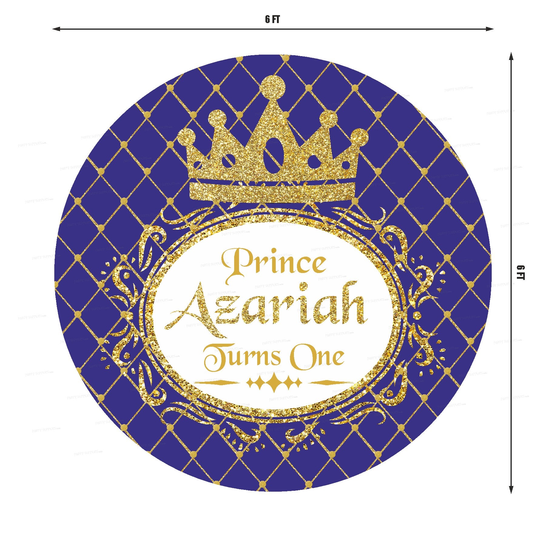 Prince Theme Personalized Backdrop | Party Supplies Online – Party ...