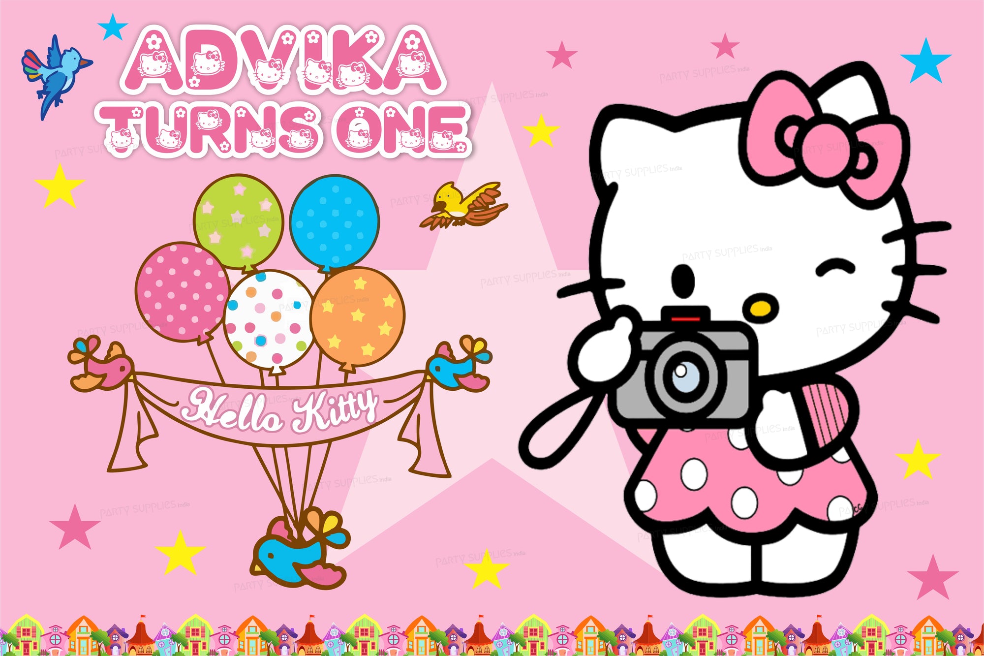Hello Kitty Personalized Theme Combo Kits for Birthdays | Theme Kits ...