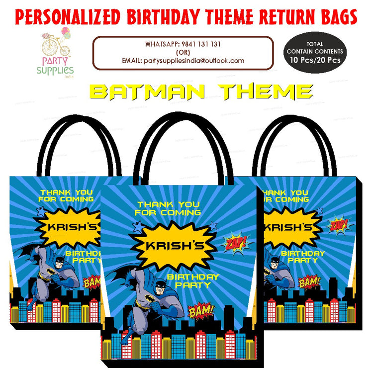 BATMAN Party theme | Personalized Birthday Party Favors – Party ...