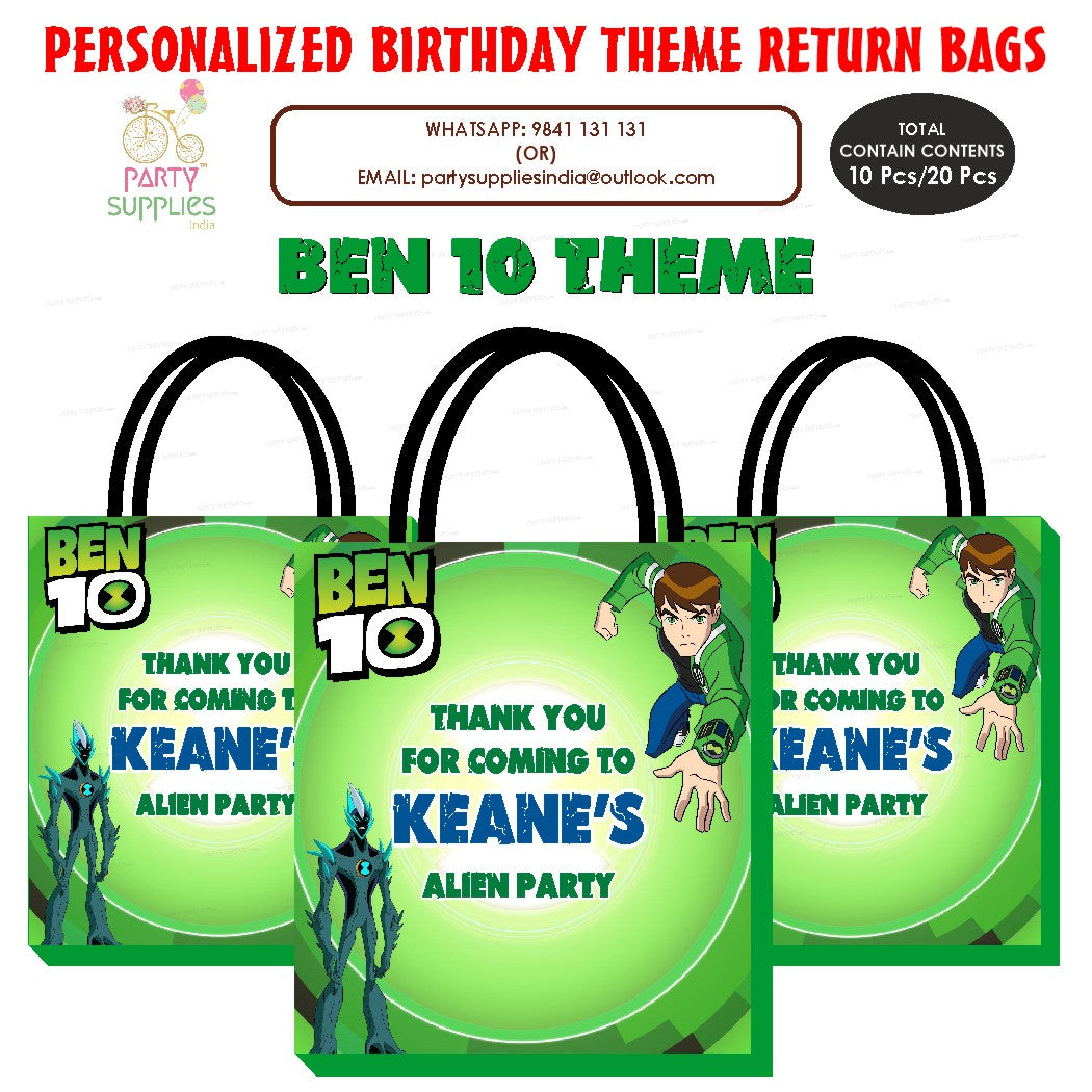 PSI Ben 10 Theme Return Gift Bag | Party supplies online – Party ...