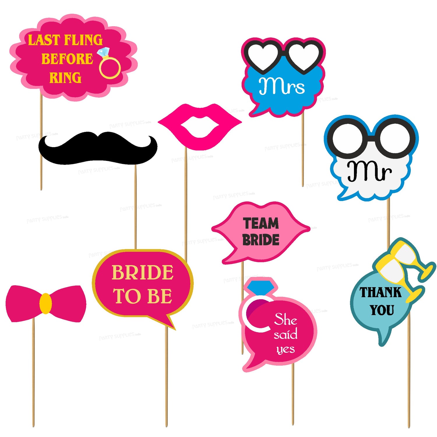 PSI Bride to Be Theme Theme Props | Party supplies online – Party ...