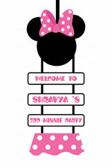 Minni Mouse Personalized Theme Combo Kits for Birthdays | Baby Name ...